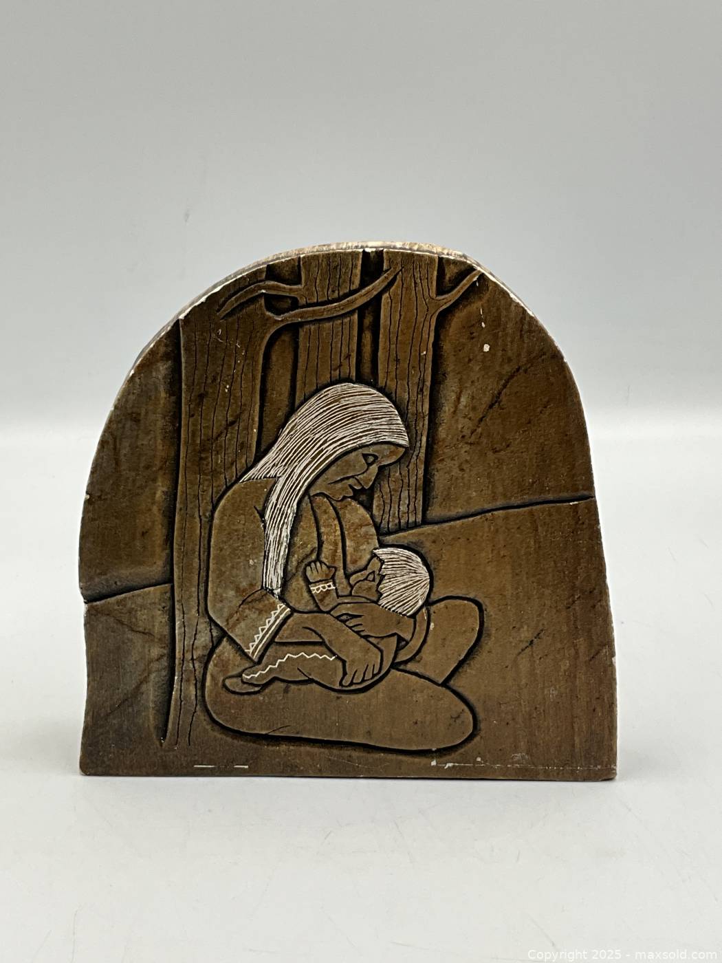 Signed Eunice Henry Mother & Child Stone Sculpture | Maxsold