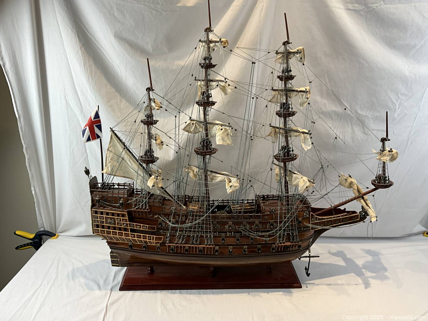 Wood Model Ship Sovereign of the Seas 31x36in | Maxsold