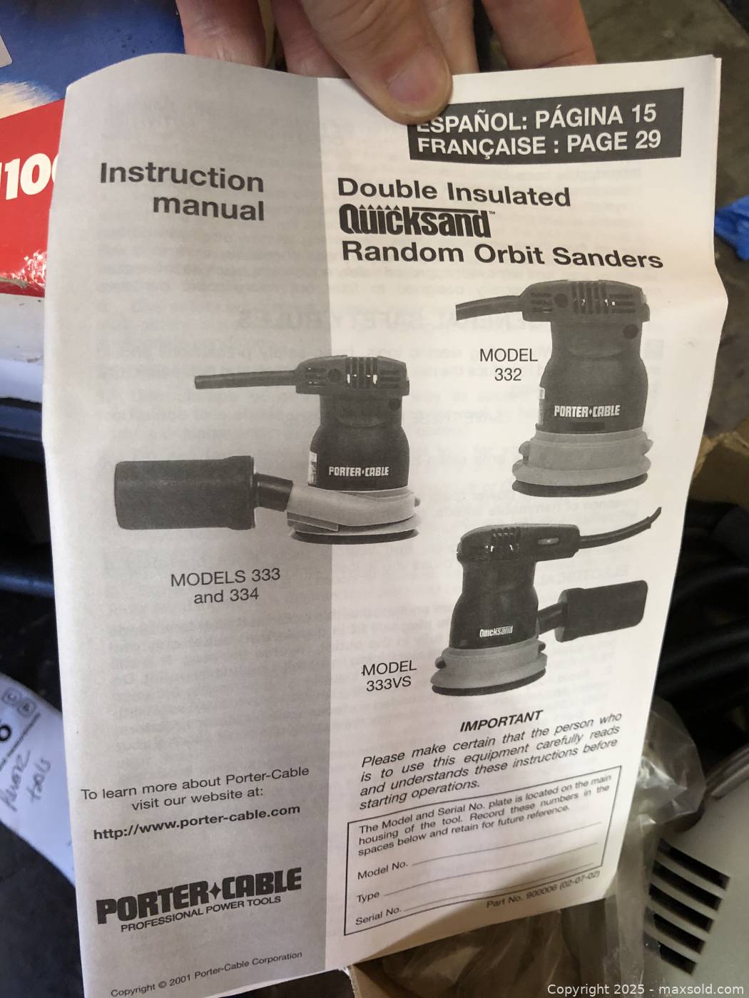 Skil scroll saw, Wagner heat gun kit, Porter-Cable sander | Maxsold
