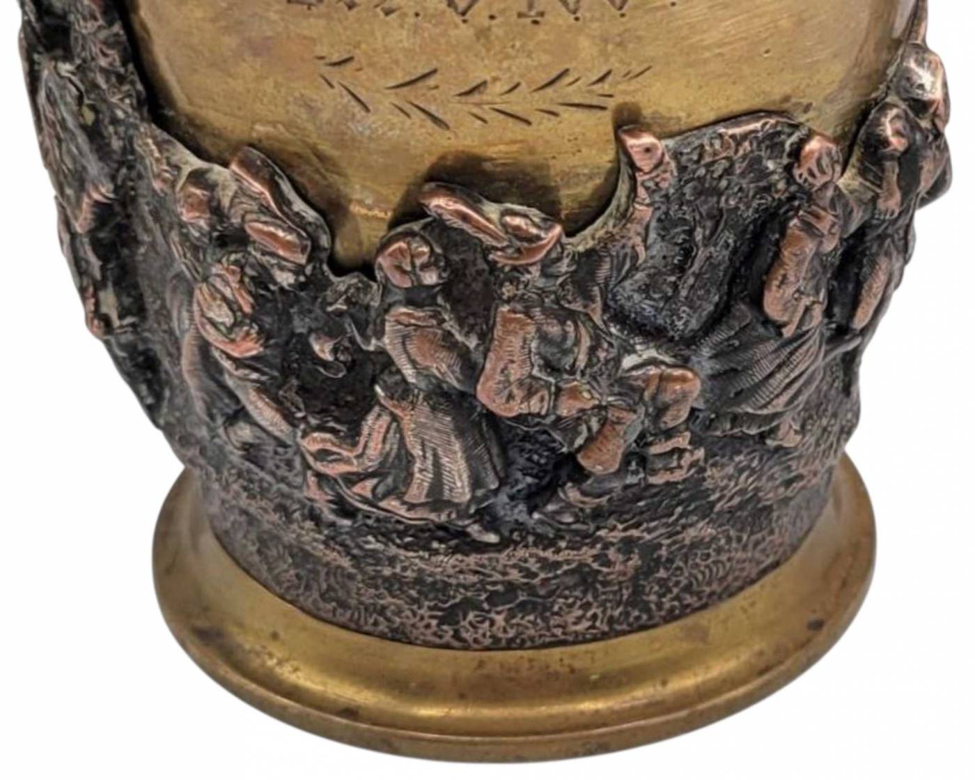 Antique brass Corpus Christi College athletics hurdle race trophy cup ...
