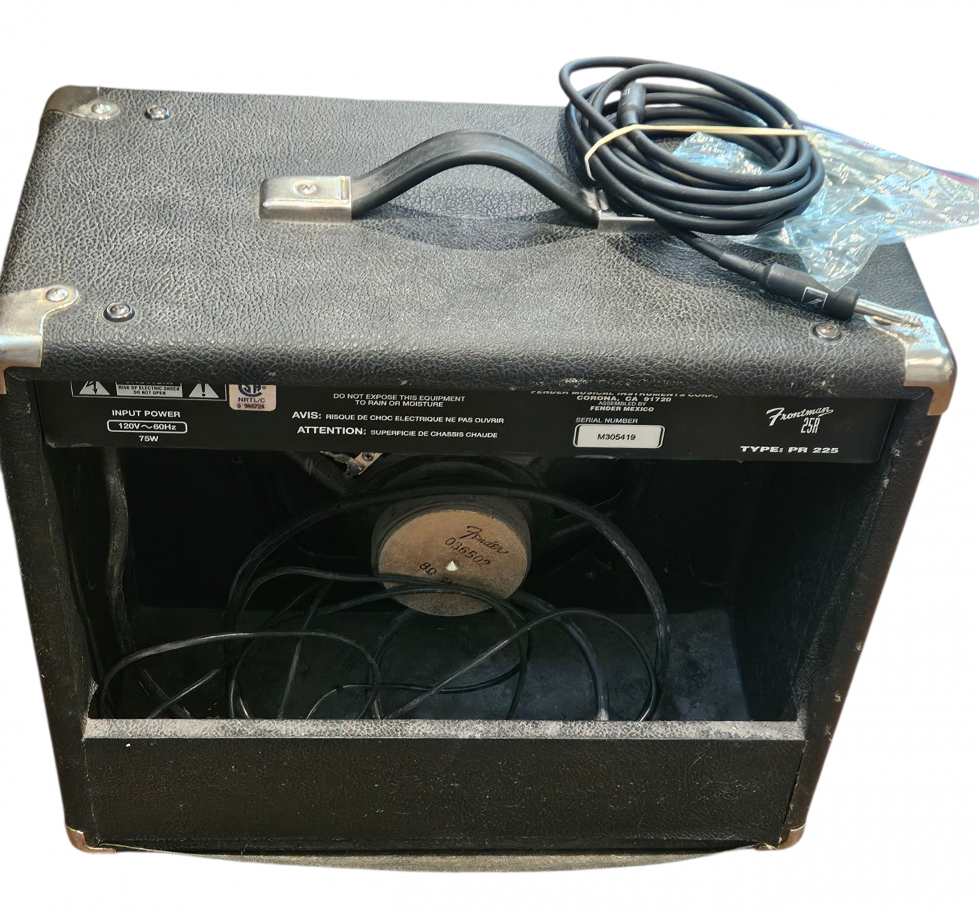 Fender Frontman 25B amplifier with cable | Maxsold