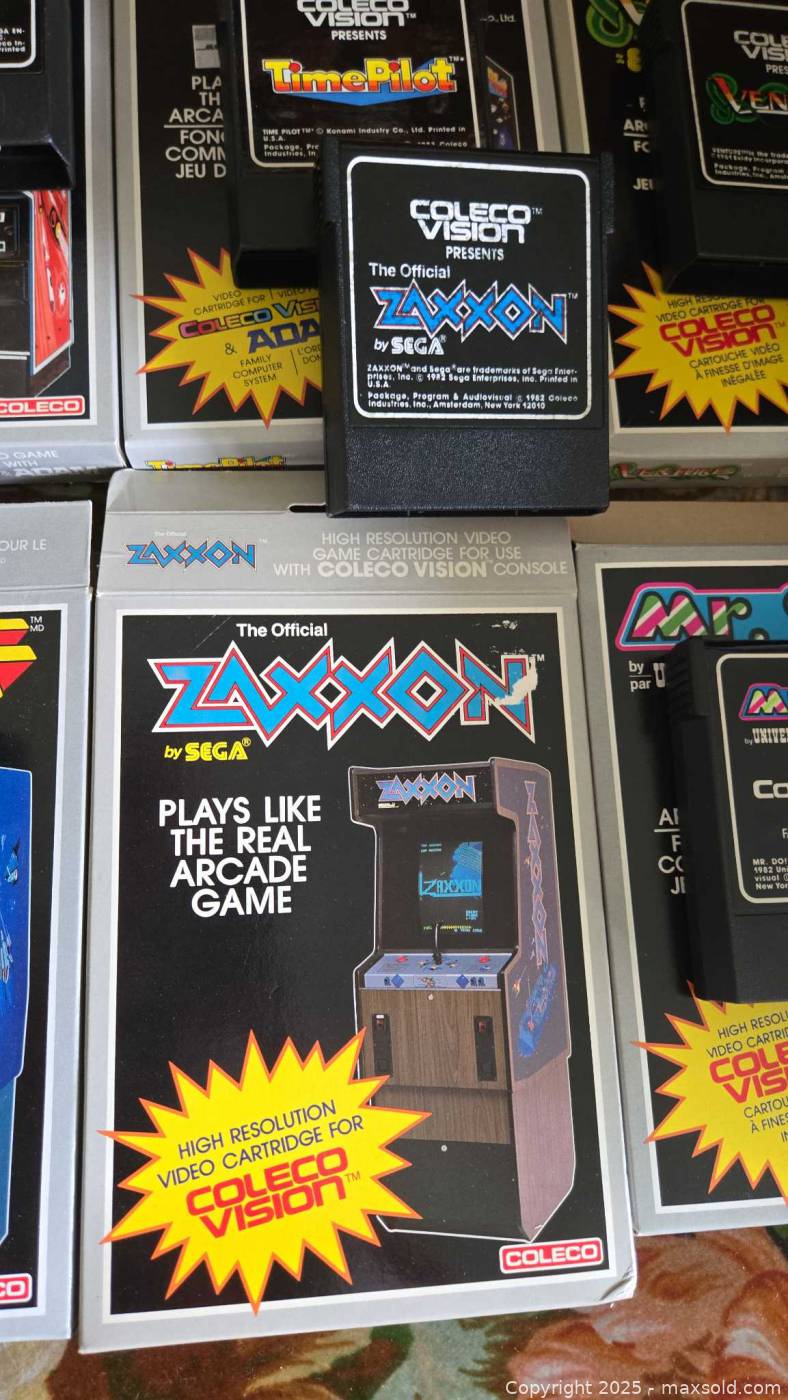 ColecoVision games with storage center | Maxsold