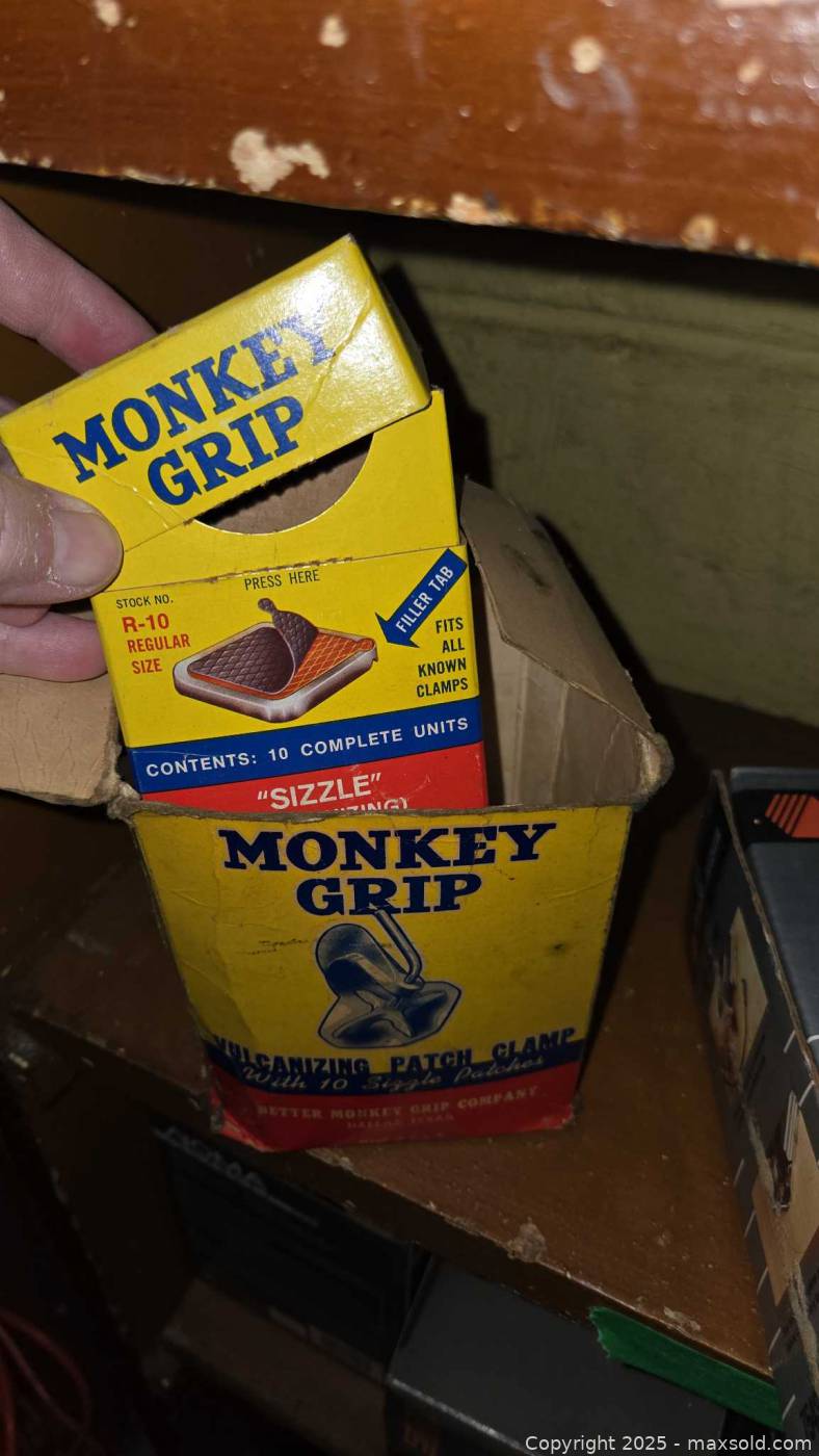 Black & Decker power tools, drill guide, glue gun, Monkey Grip patches ...