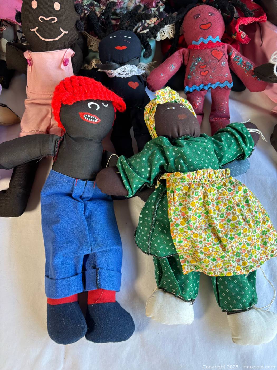 Handmade cloth dolls folk art collection | Maxsold