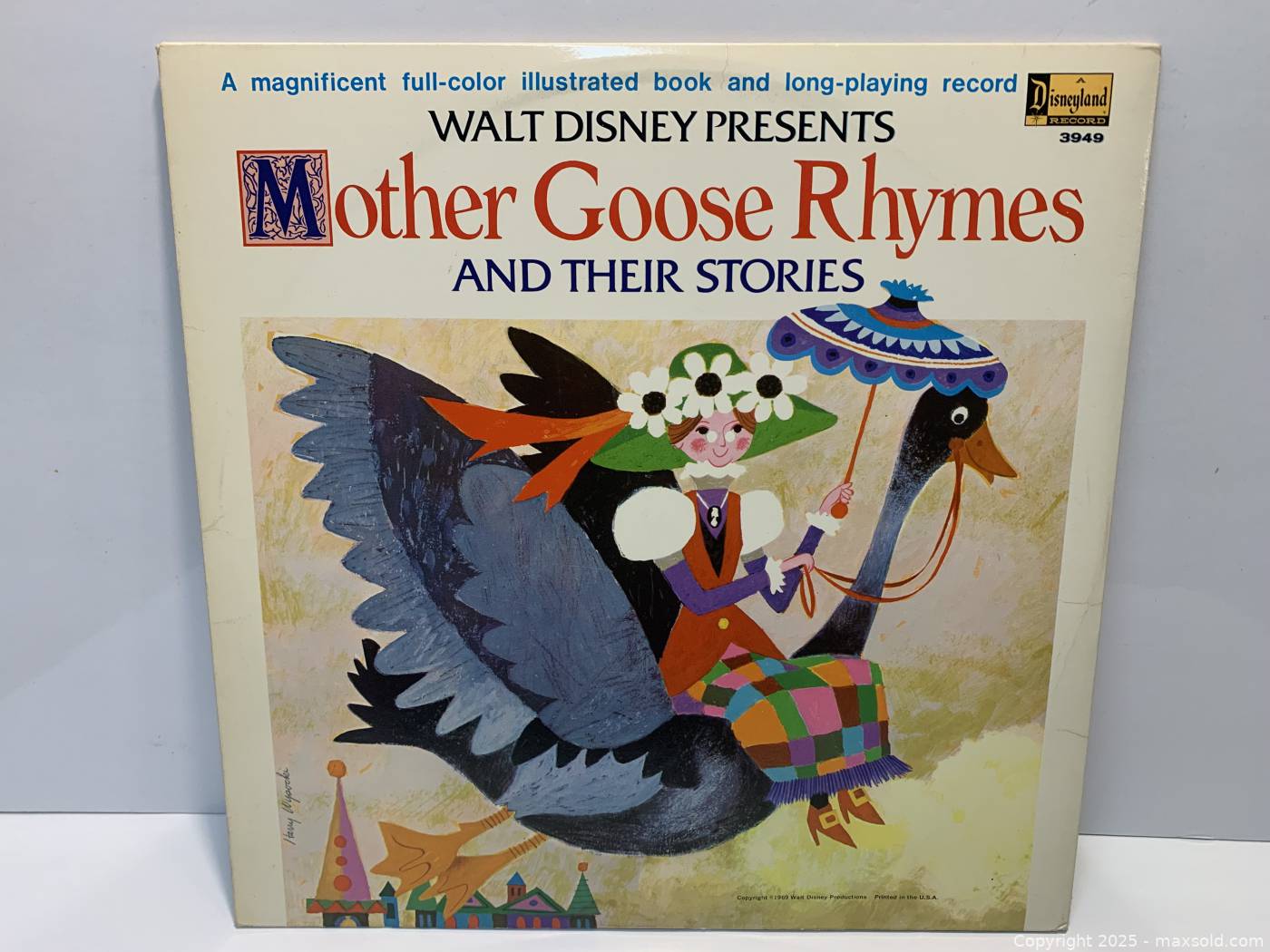 Walt Disney Mother Goose Rhymes book & LP | Maxsold