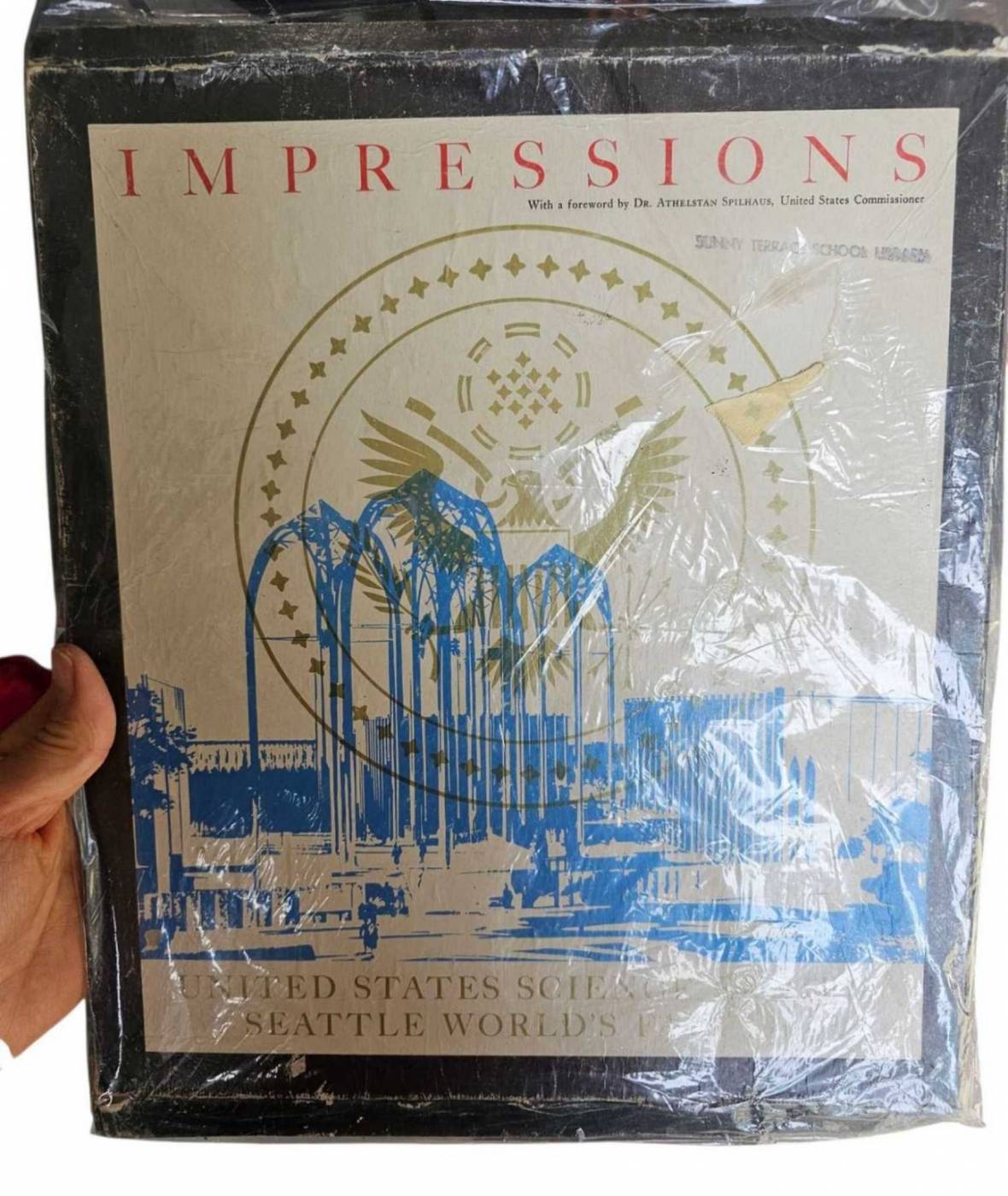 1962 Seattle World’s Fair “Impressions” portfolio with 14 lithograph ...
