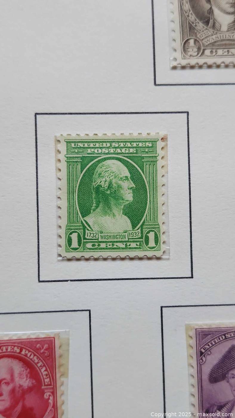 1932 Washington Bicentennial US stamp set | Maxsold