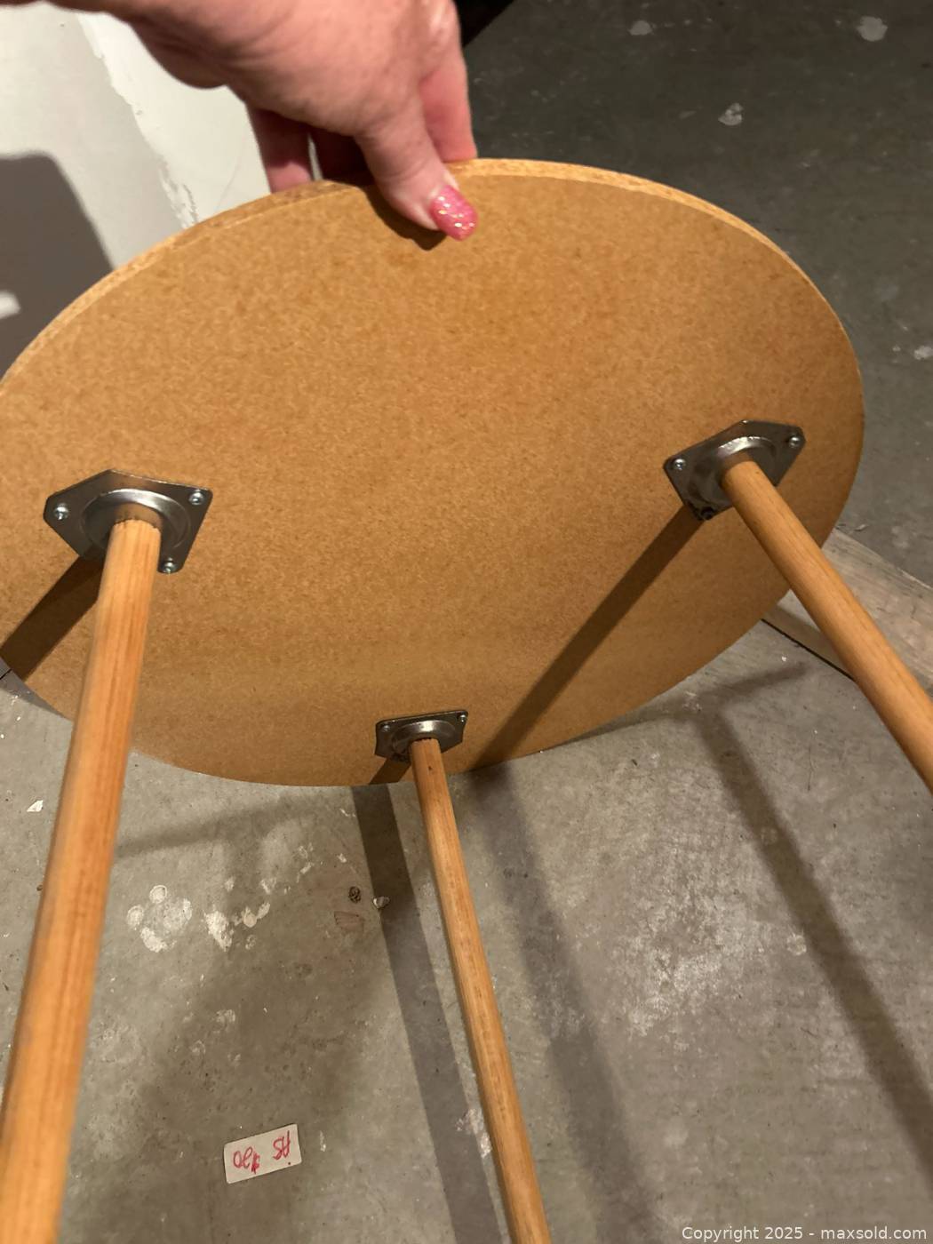 Three-Legged Round Corner Table | Maxsold