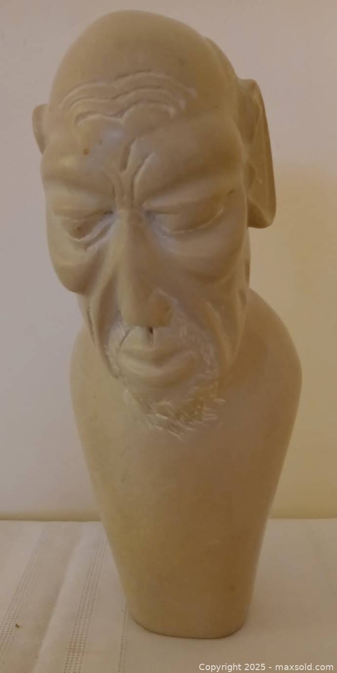 Alabaster carved stone bust sculpture | Maxsold