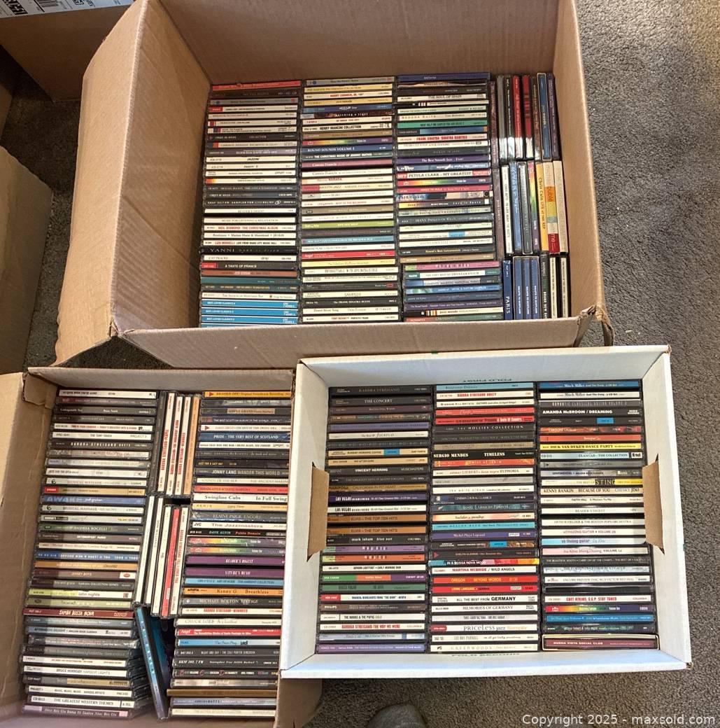 Over 300 Music CDs Mixed Genres | Maxsold