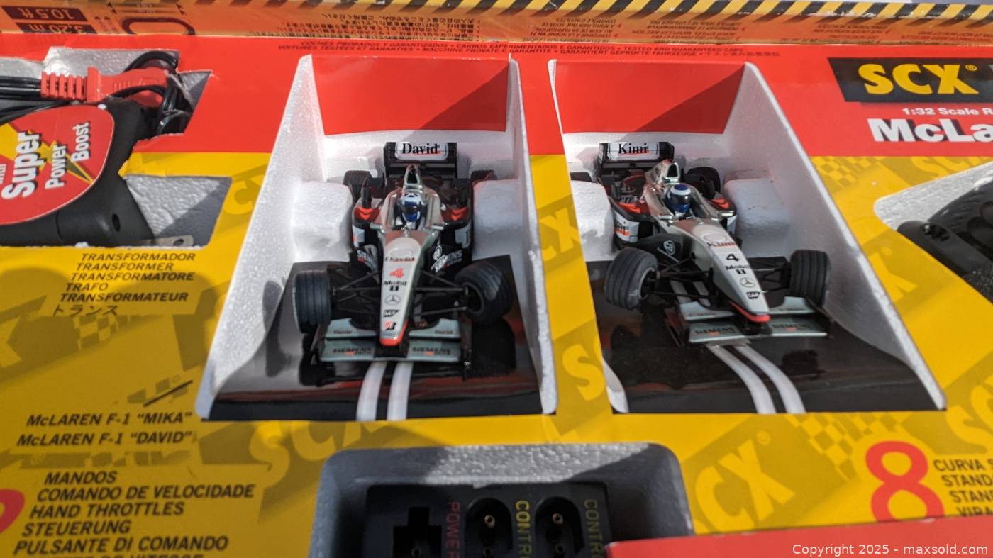 Boxed SCX McLaren F1 Slot Car Racing Set | Maxsold