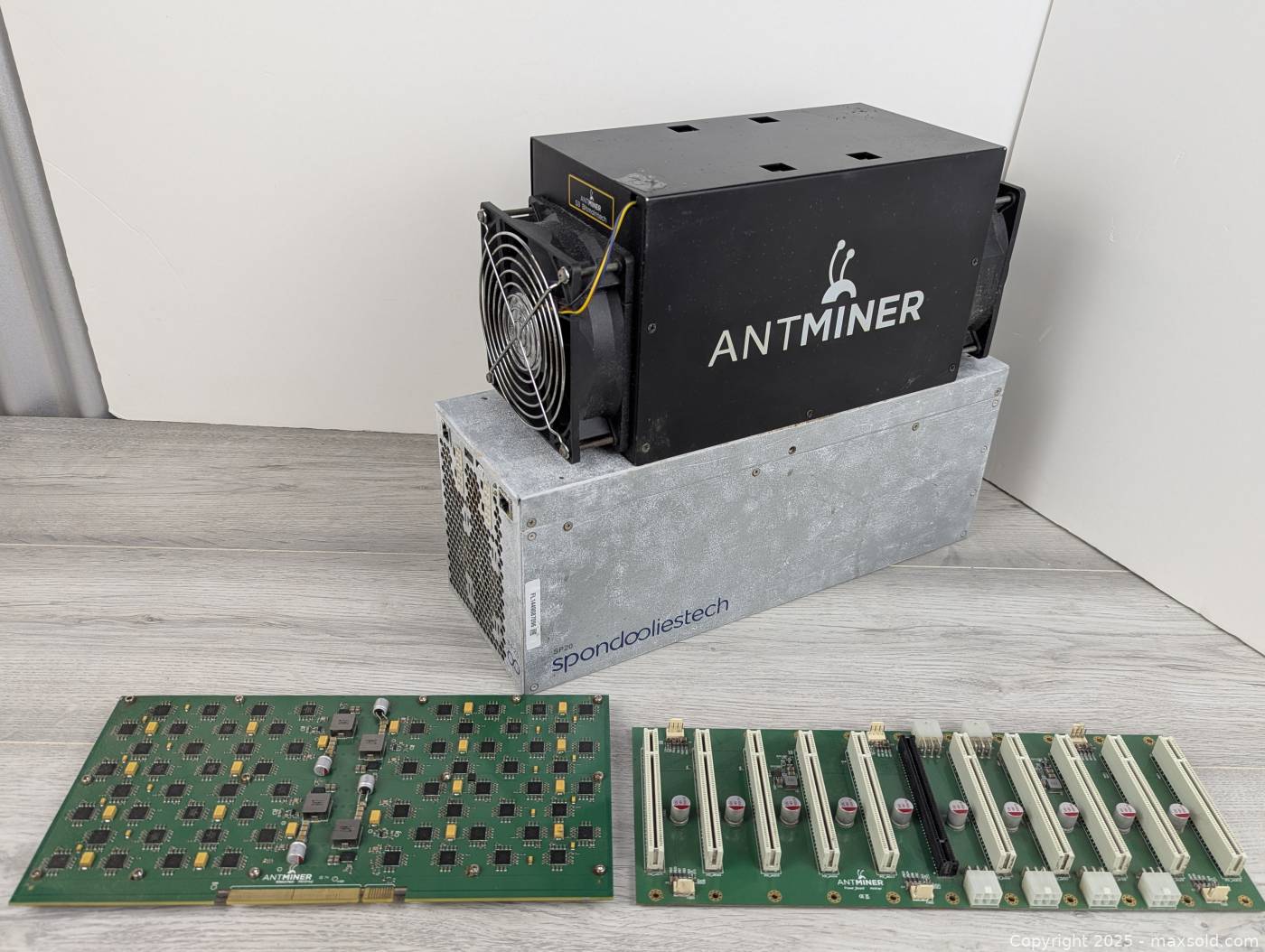 Antminer S3 Bitcoin Miner With PSU & PCBs | Maxsold
