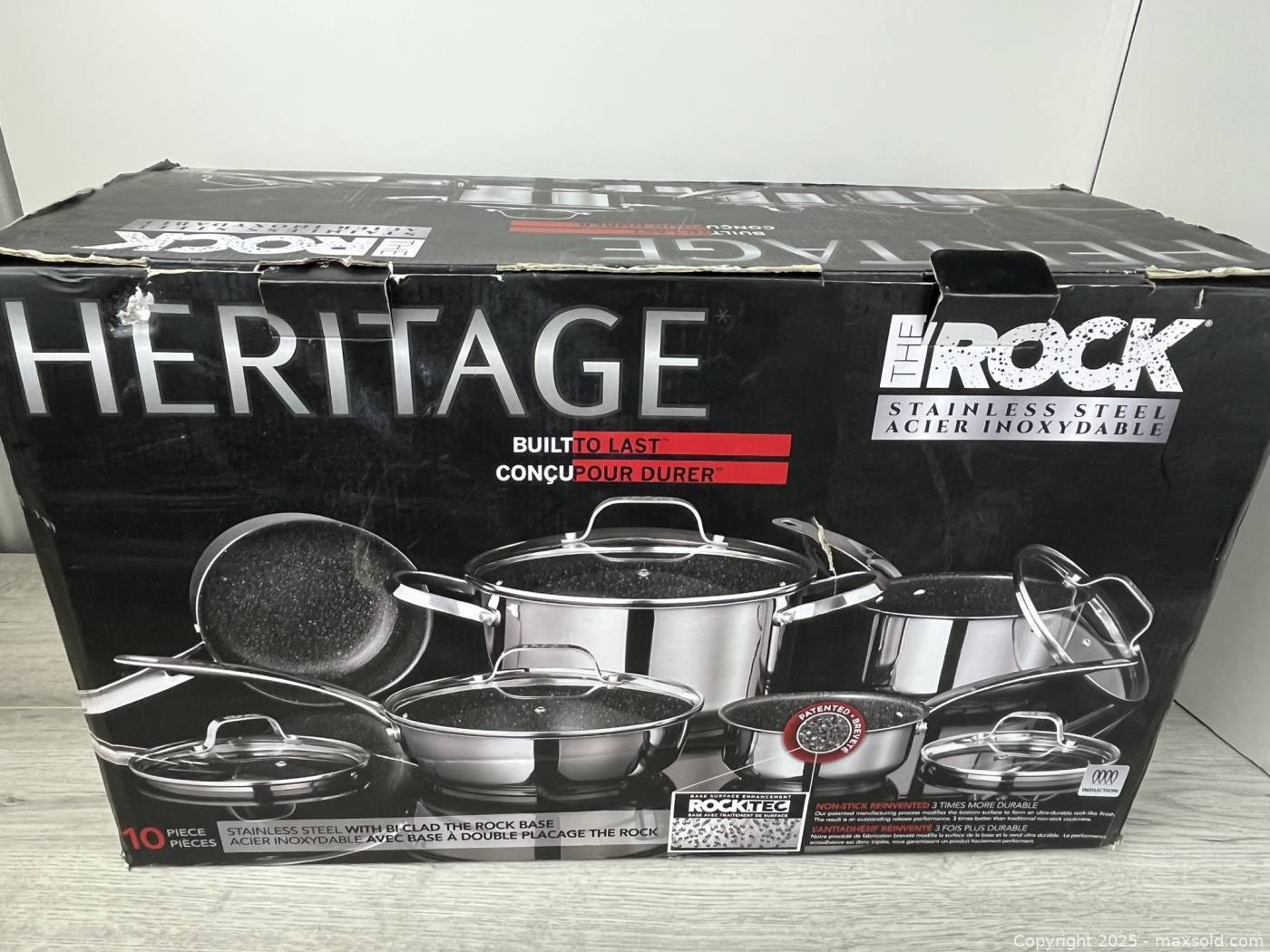 Heritage The Rock Stainless Steel 10-Piece Cookware Set | Maxsold
