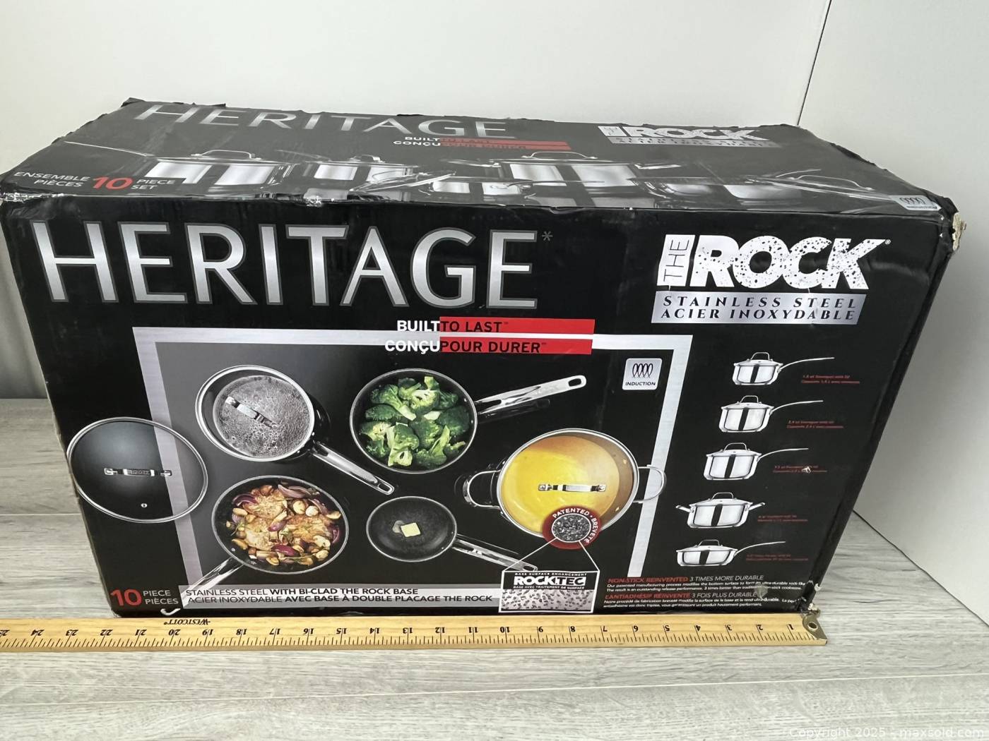 Heritage The Rock Stainless Steel 10-Piece Cookware Set | Maxsold