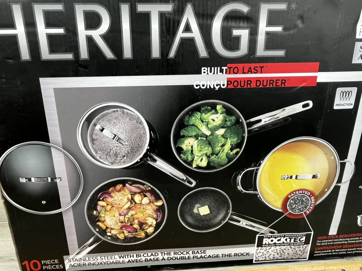Heritage The Rock Stainless Steel 10-Piece Cookware Set | Maxsold