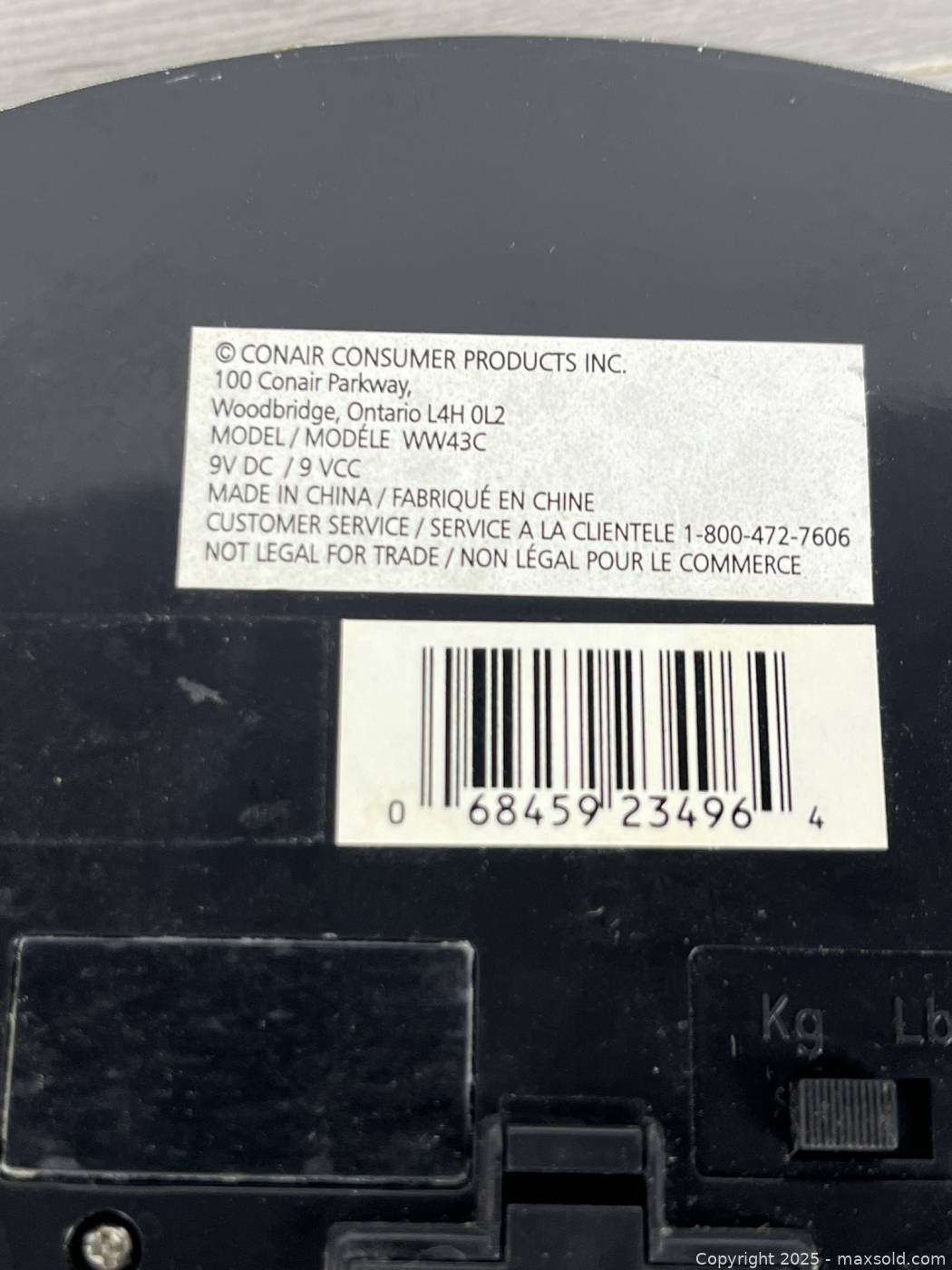 Weight Watchers WW43C digital bathroom scale | Maxsold