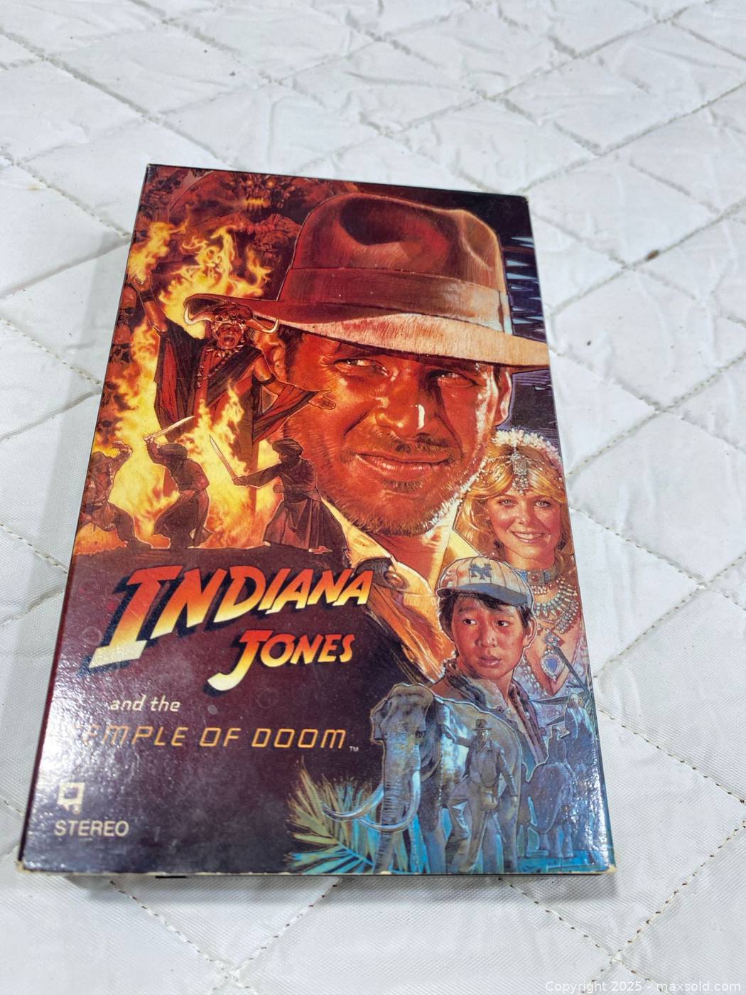 Indiana Jones and the Temple of Doom Betamax tape | Maxsold