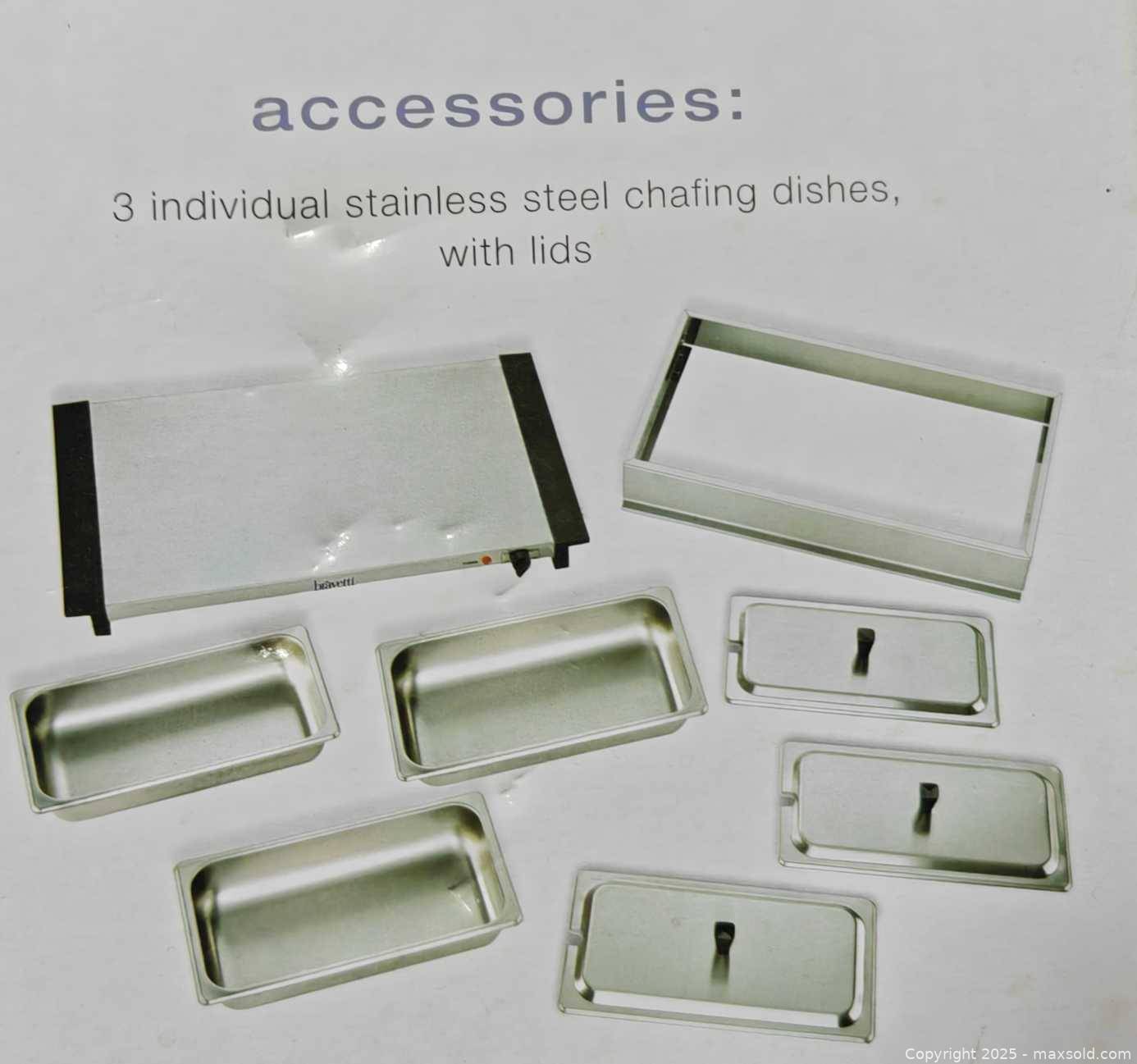 Bravetti stainless steel buffet server | Maxsold