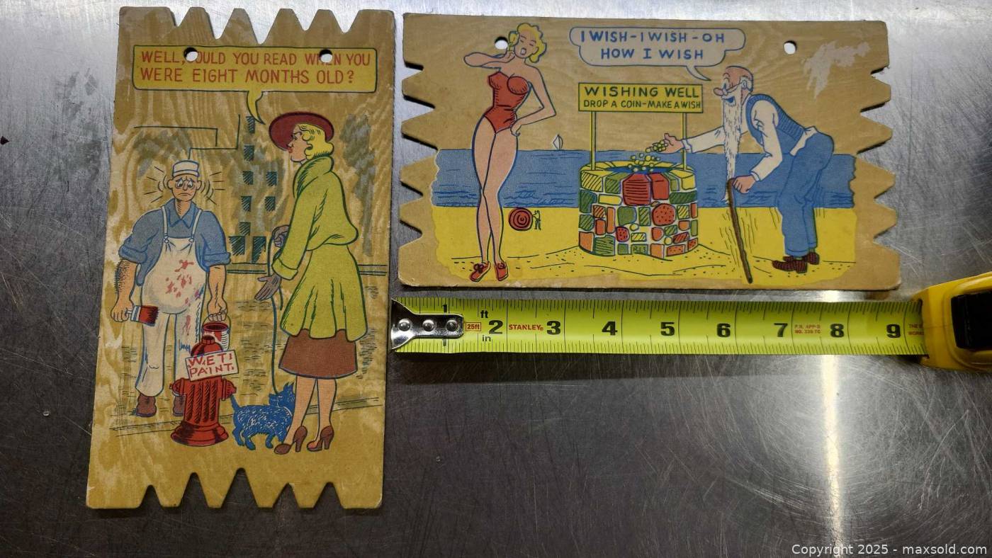 2 vintage humorous cartoon postcards | Maxsold