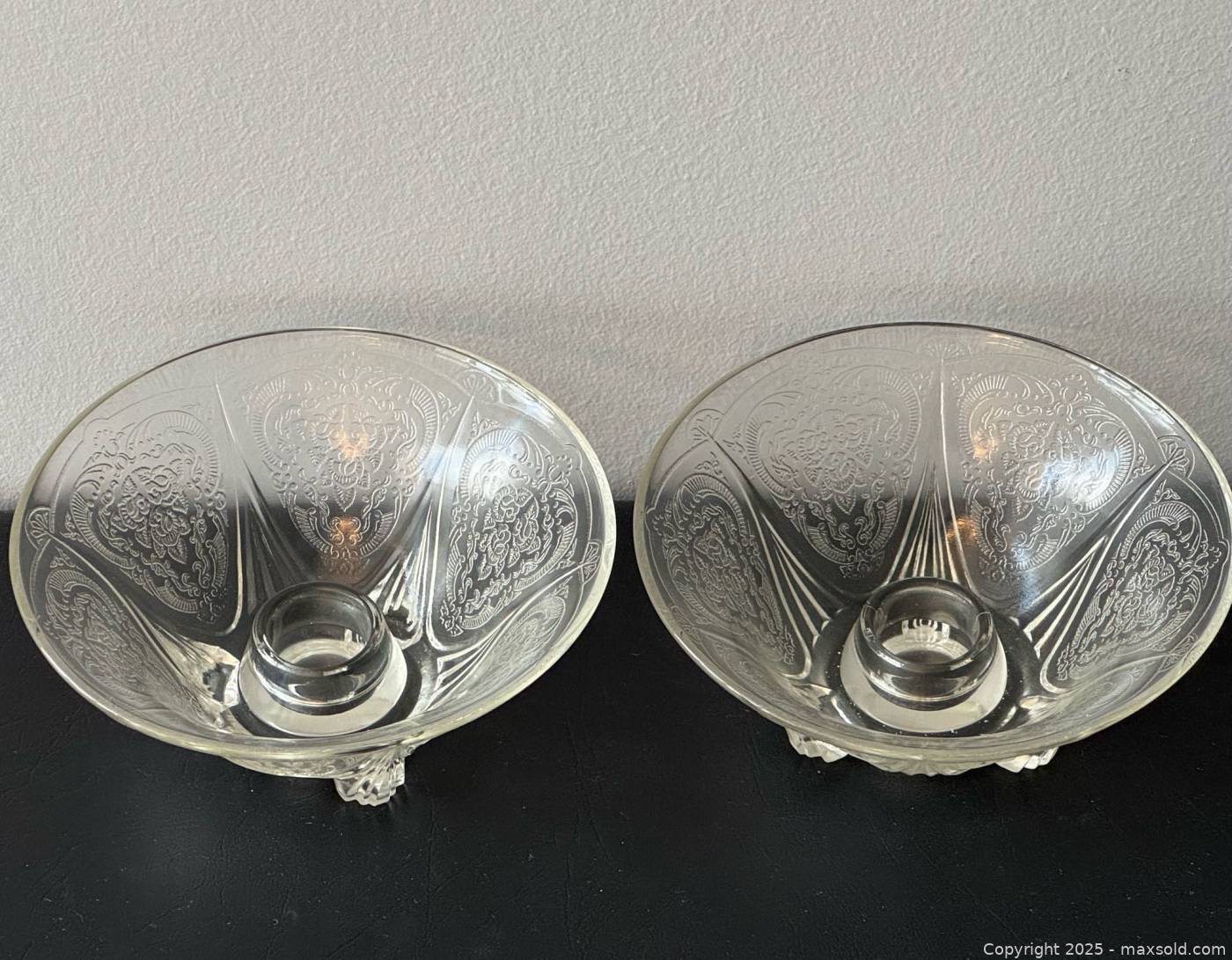 Hazel-Atlas Royal Lace clear depression glass lot | Maxsold