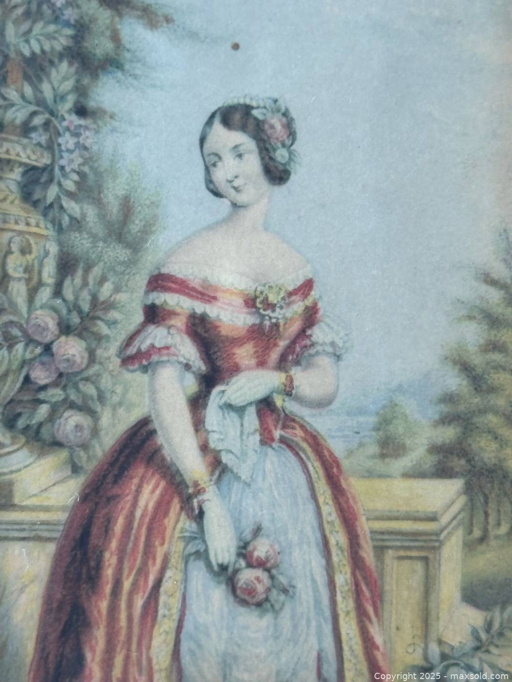 Three antique miniature Baxter prints | Maxsold