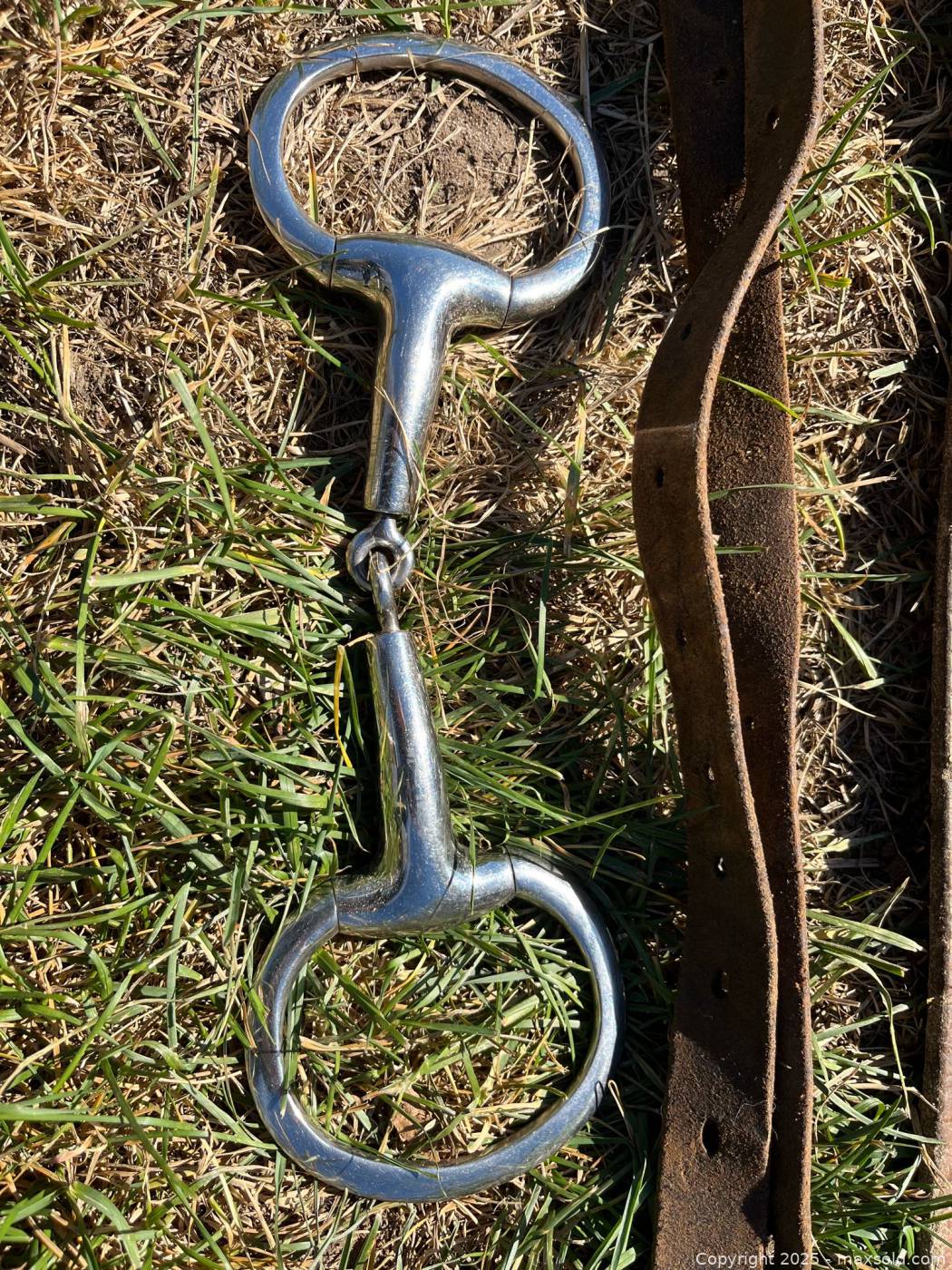 English tack leathers, girths, bit | Maxsold
