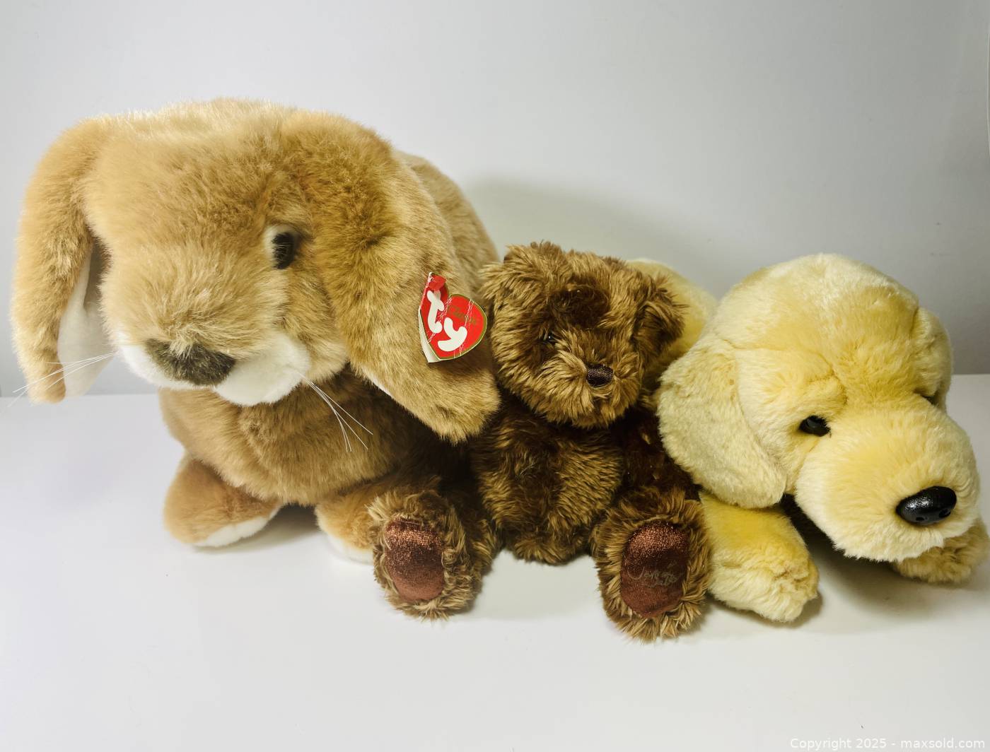 3 Stuffed Animals: Ty Bunny, Yamiko Classics Retriever, Jessica Walker ...