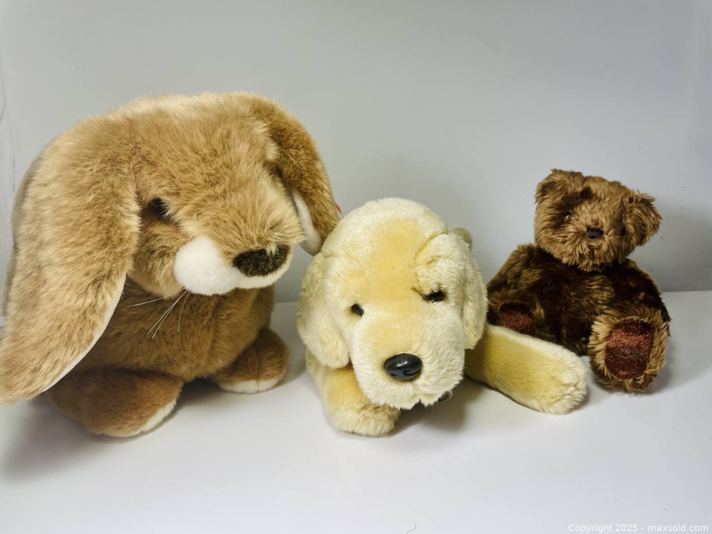 3 Stuffed Animals: Ty Bunny, Yamiko Classics Retriever, Jessica Walker ...
