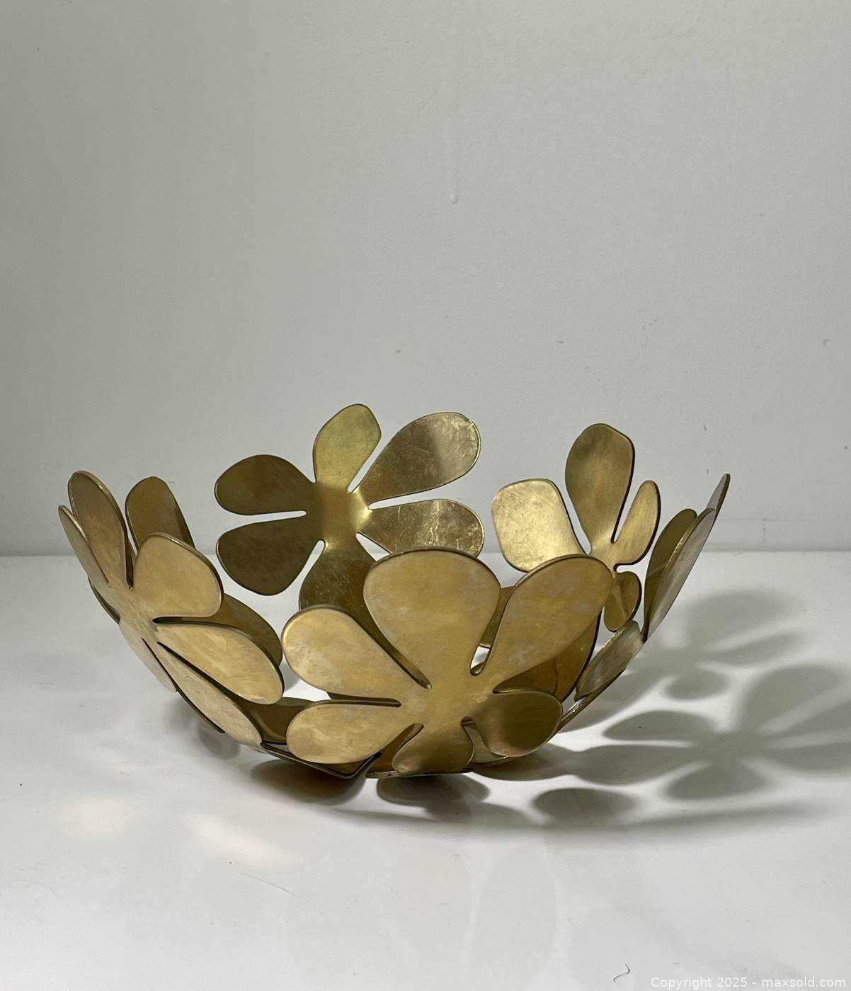 Ikea Metal Flower Cutout Bowl, Reckless Pottery Striped Bowl ...