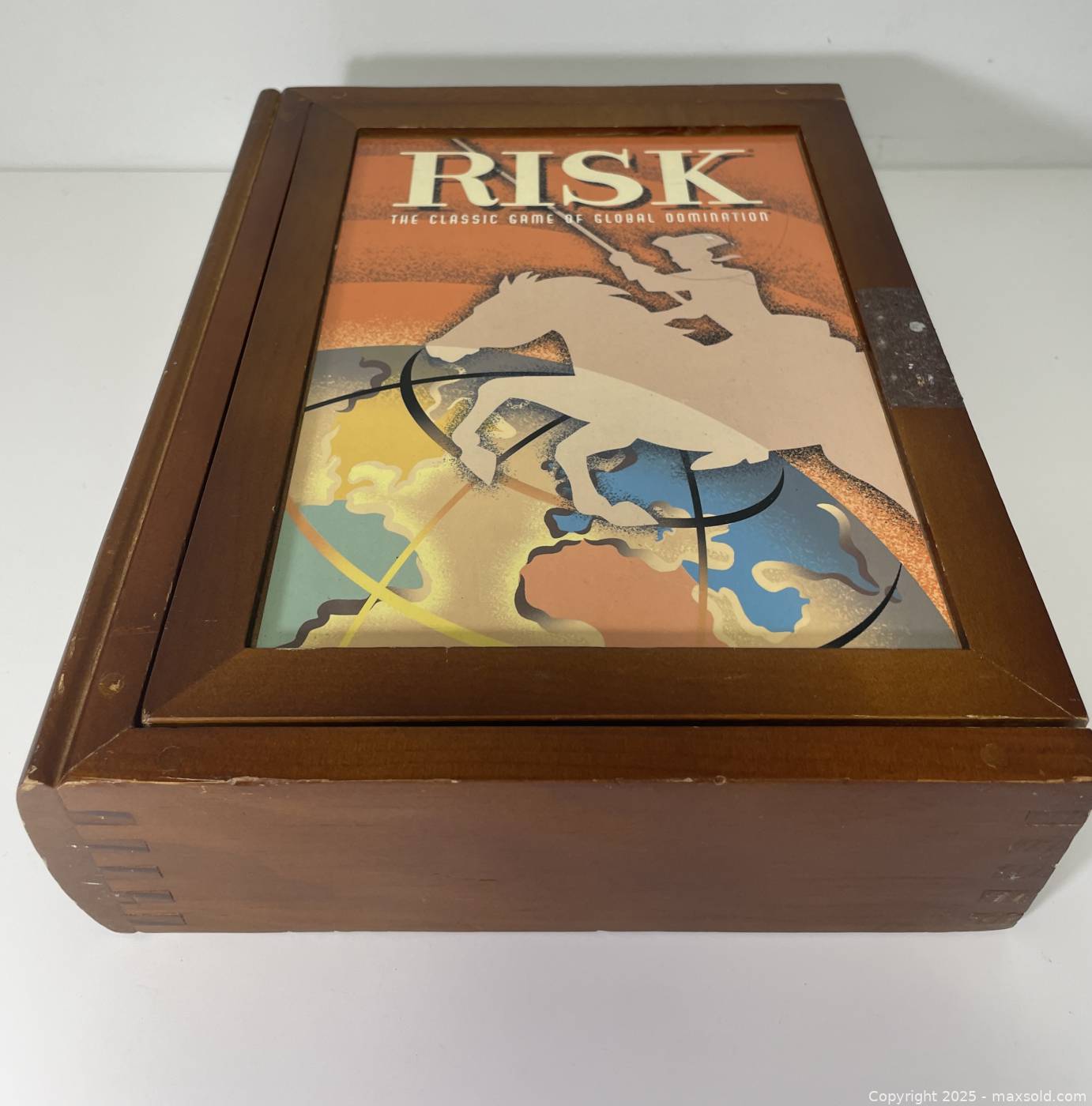 Risk board game in wooden box | Maxsold