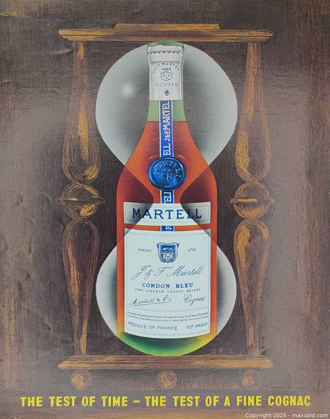 1950s Martell Cordon Bleu Cognac print ad | Maxsold