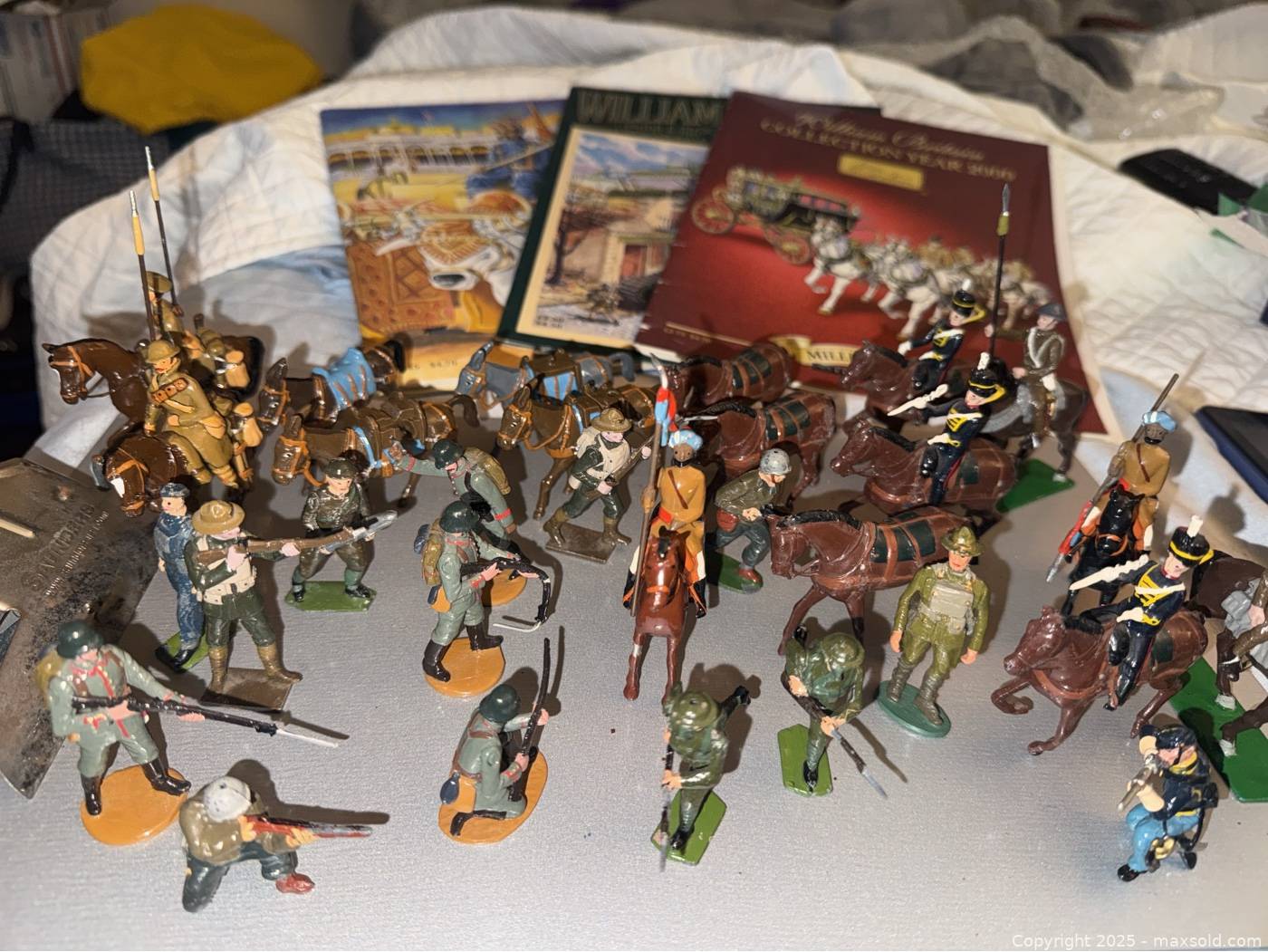 Hand painted metal toy soldiers & catalogs | Maxsold