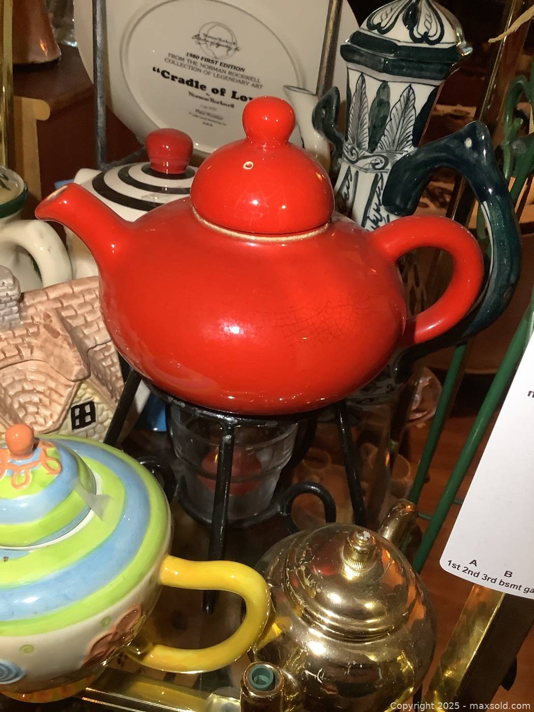 Assorted Teapots And Porcelain Scenic Set | Maxsold