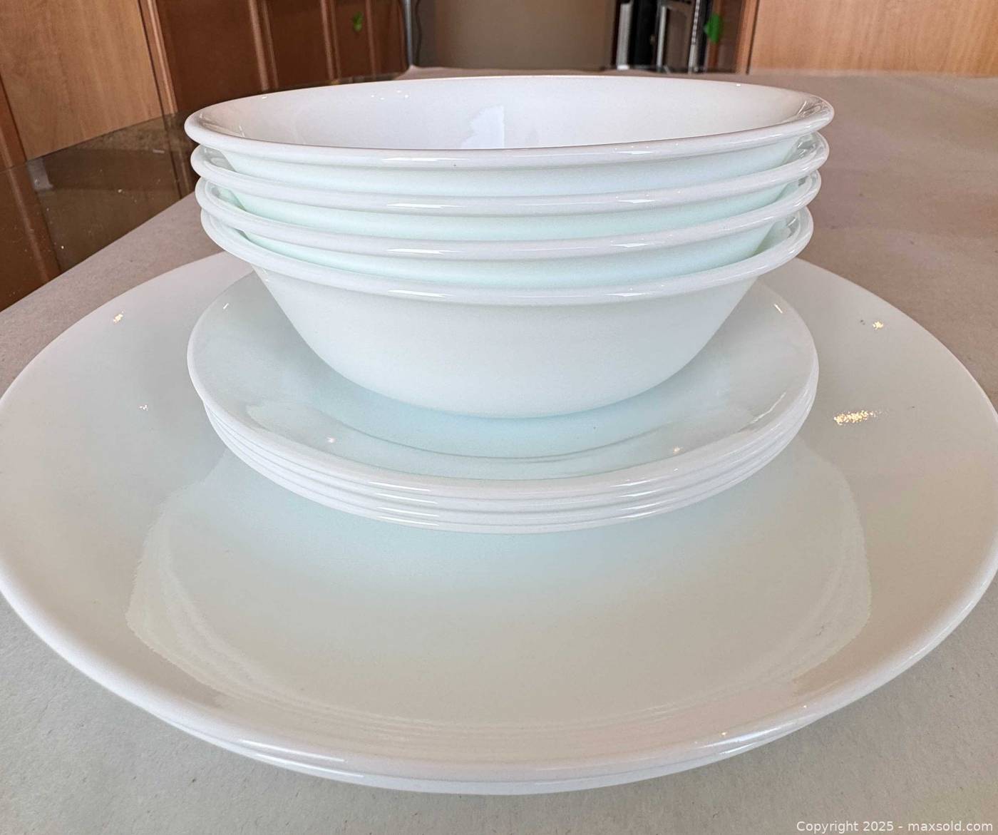 Corelle Winter Frost Dinnerware & CorningWare French White Bakeware ...