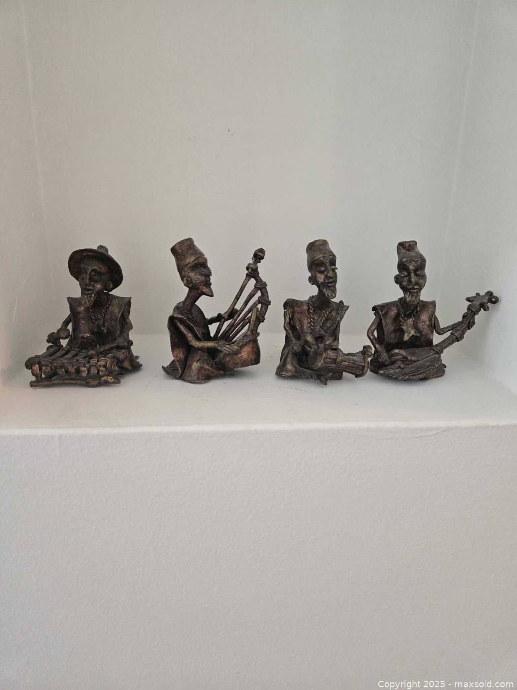 Set of 4 Metal Jazz Musician Figurines | Maxsold