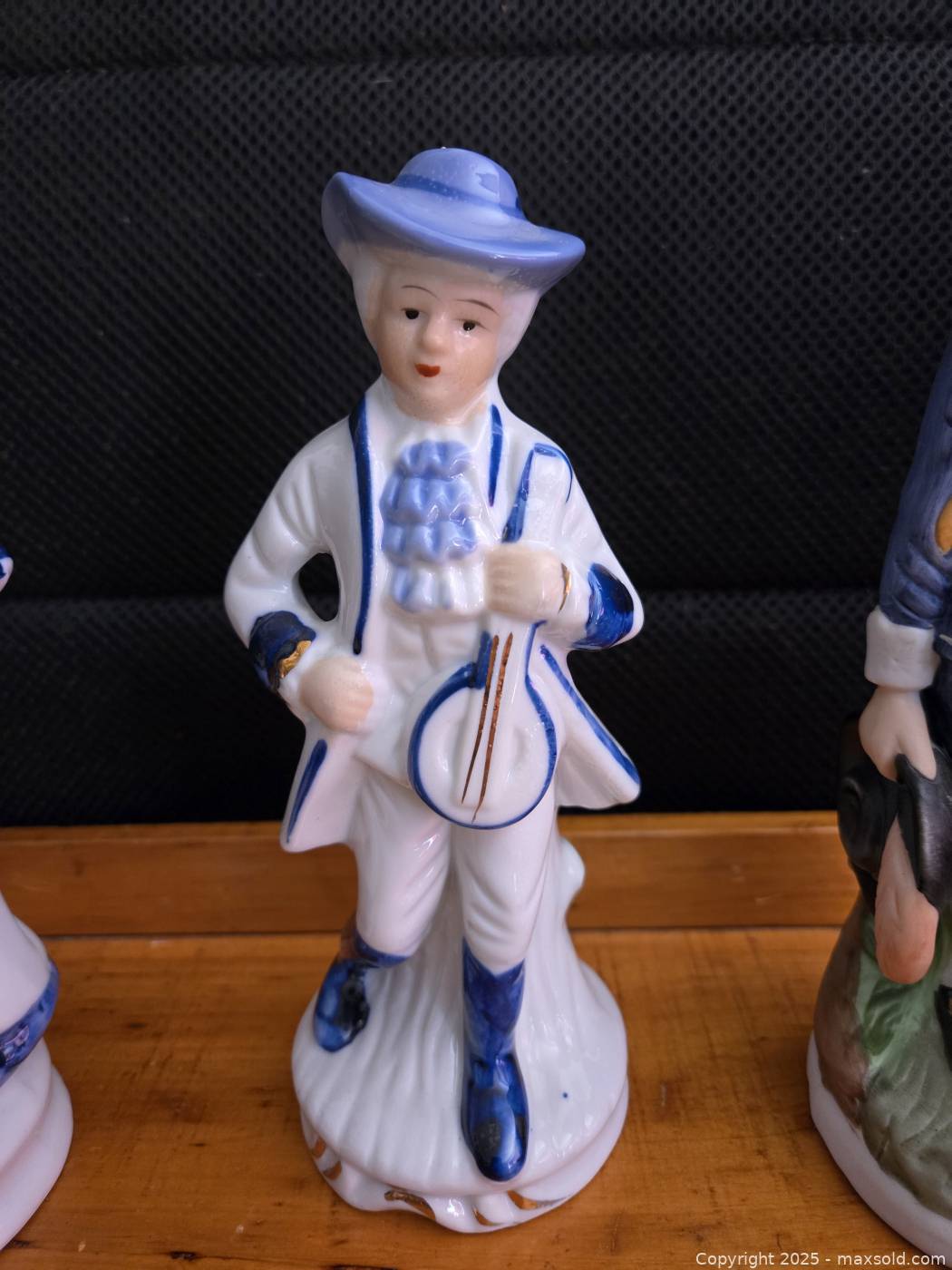 Blue Boy Porcelain Figurine & 2 Musicians | Maxsold