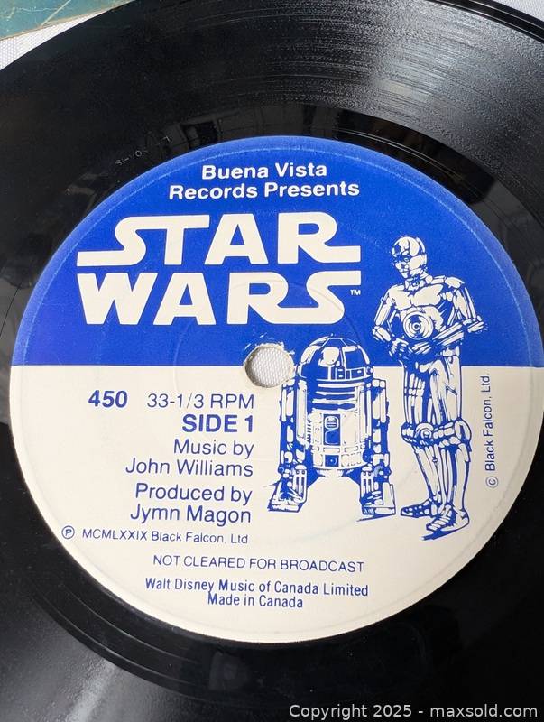 Star Wars read-along book and 33-⅓ rpm record | Maxsold