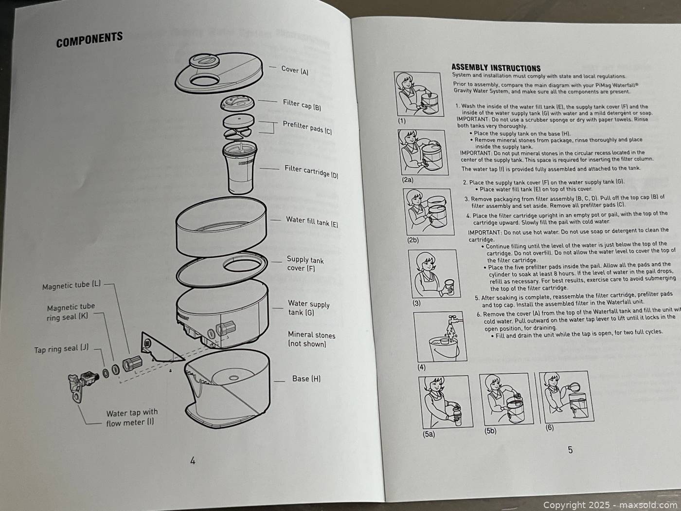 Nikken PiMag Waterfall water filtration dispenser | Maxsold