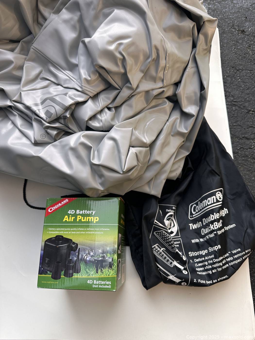 Coleman Double QuickBed air mattress with pump | Maxsold