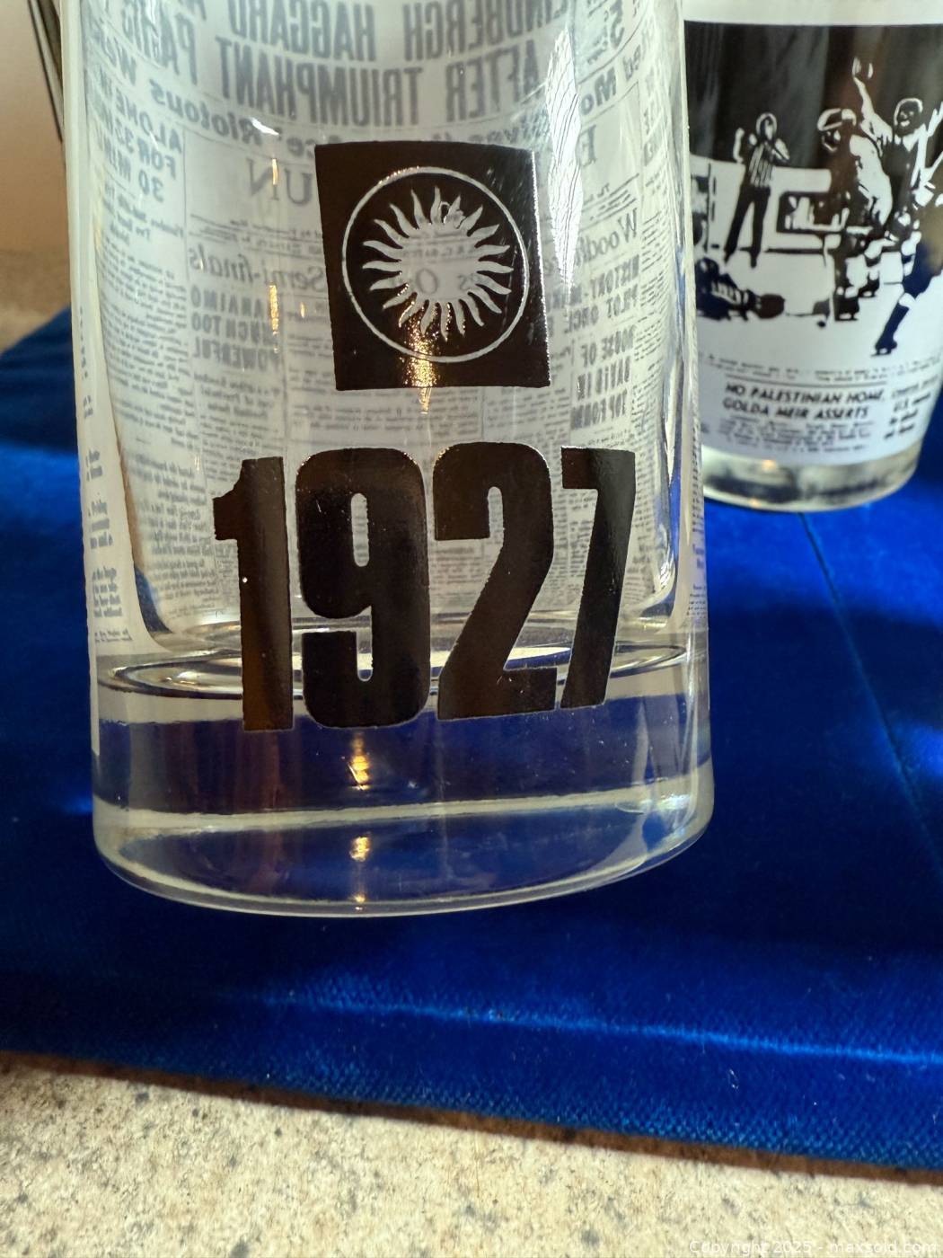 Libbey Vancouver Sun tumblers & Jane Midgley fish platter | Maxsold