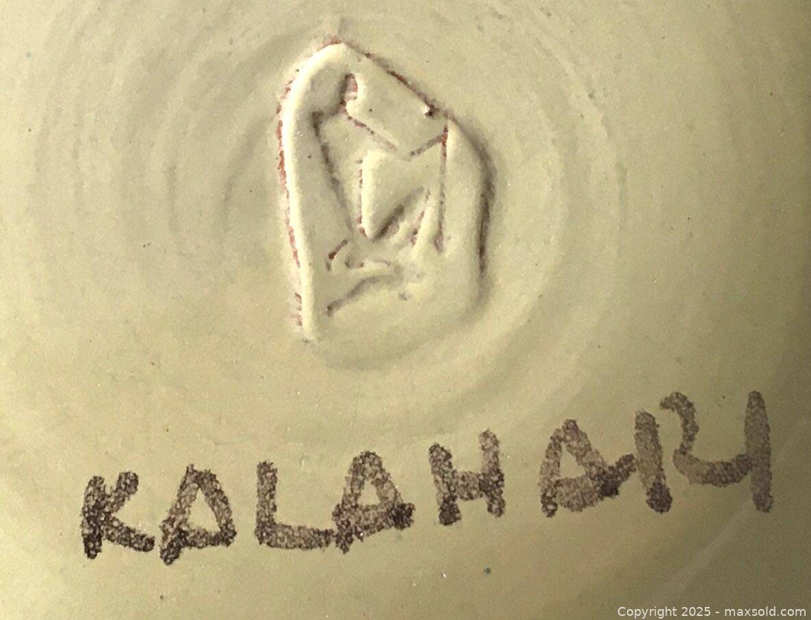 Kalahari Studio South African pottery wall plate | Maxsold