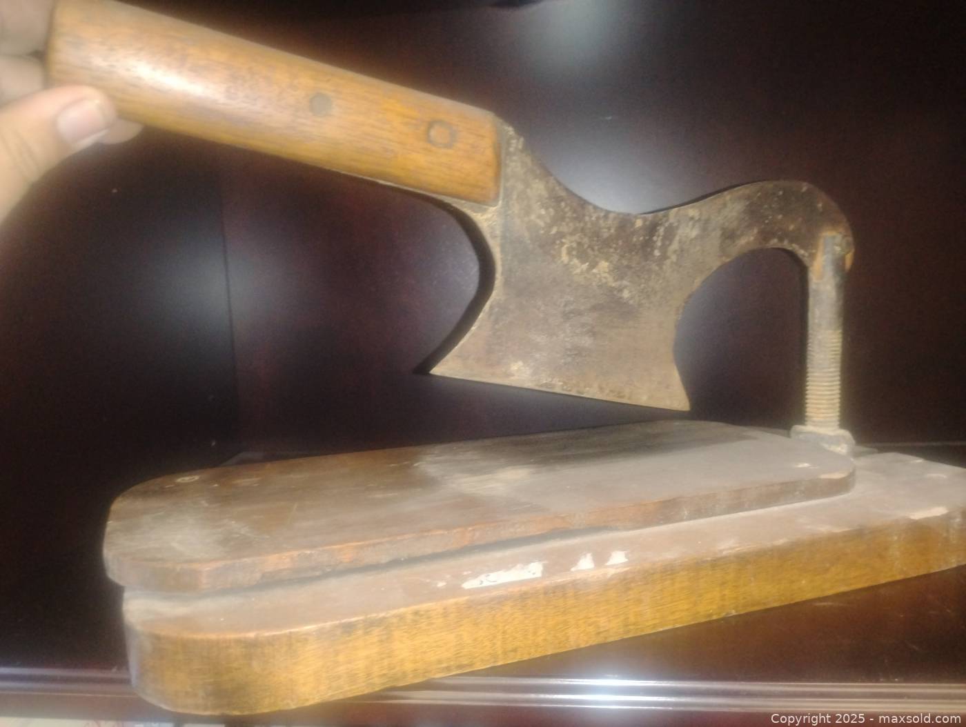 Antique forged iron wood chopper | Maxsold