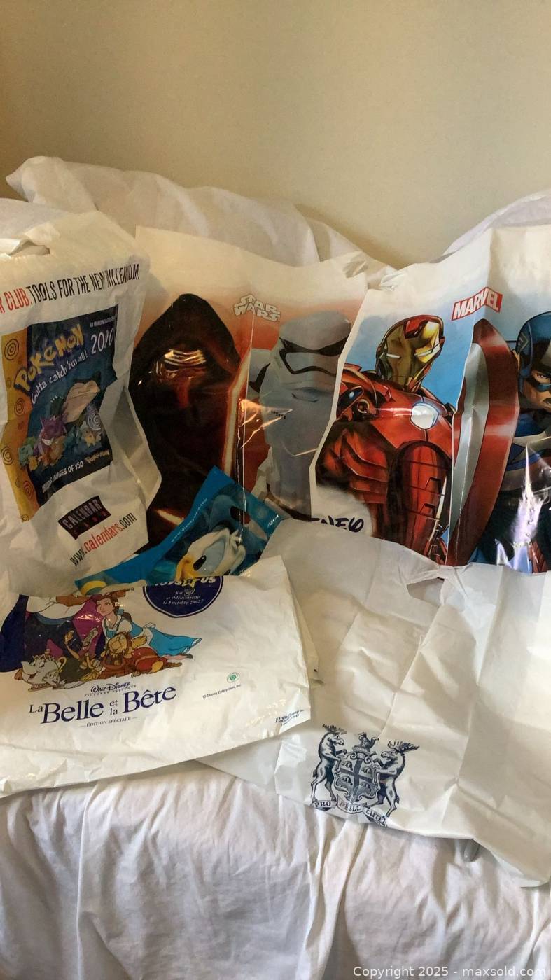 Disney Toys R Us Hudson’s Bay plastic promo bags | Maxsold