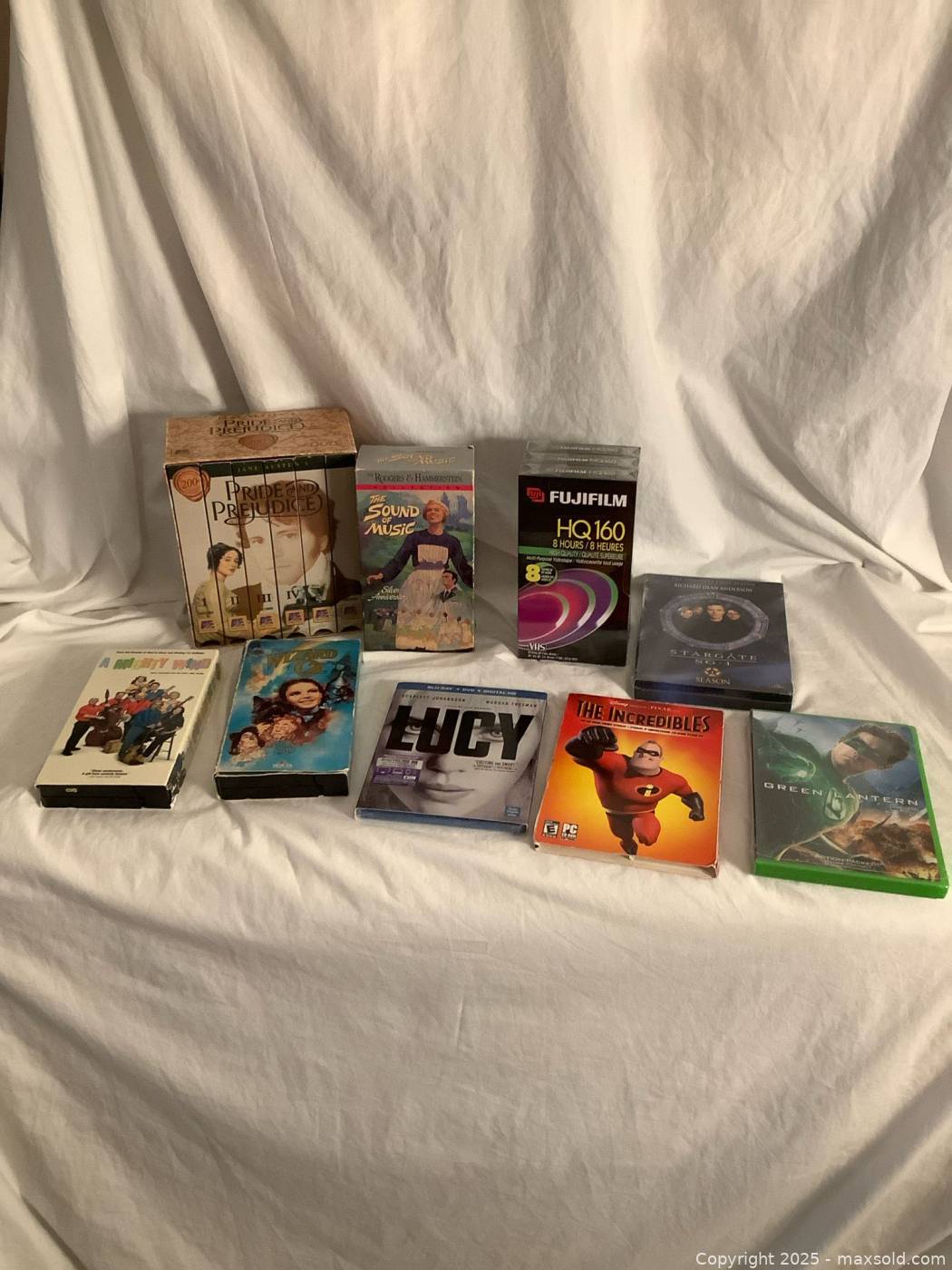DVD, Blu-ray, VHS and Blank Media Assortment | Maxsold