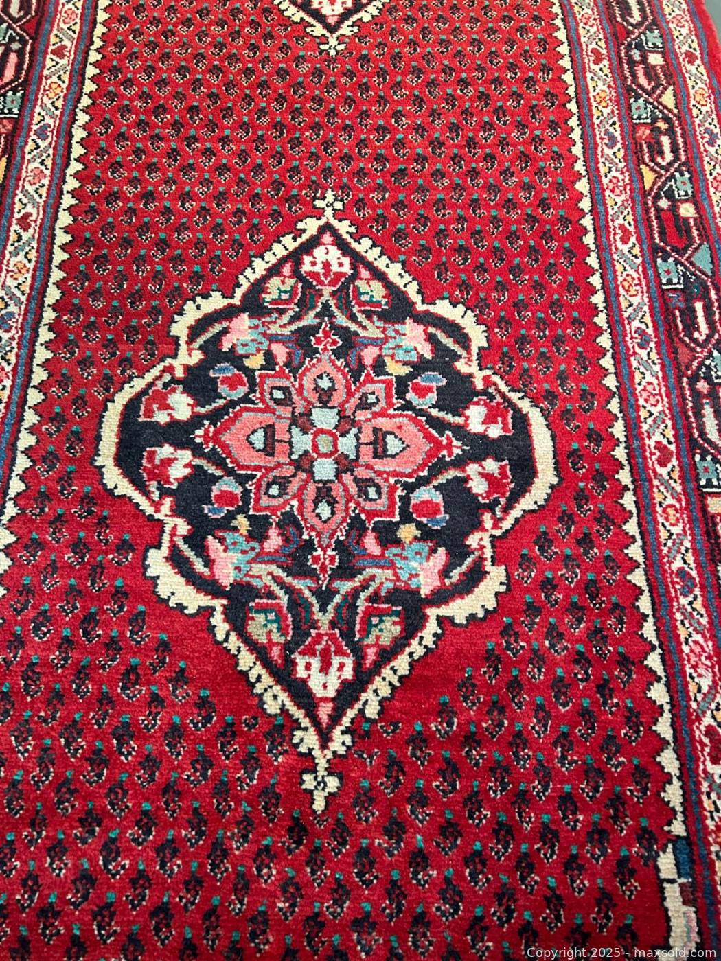 Persian Handmade Wool Runner Rug 3'10" x 12'11" | Maxsold