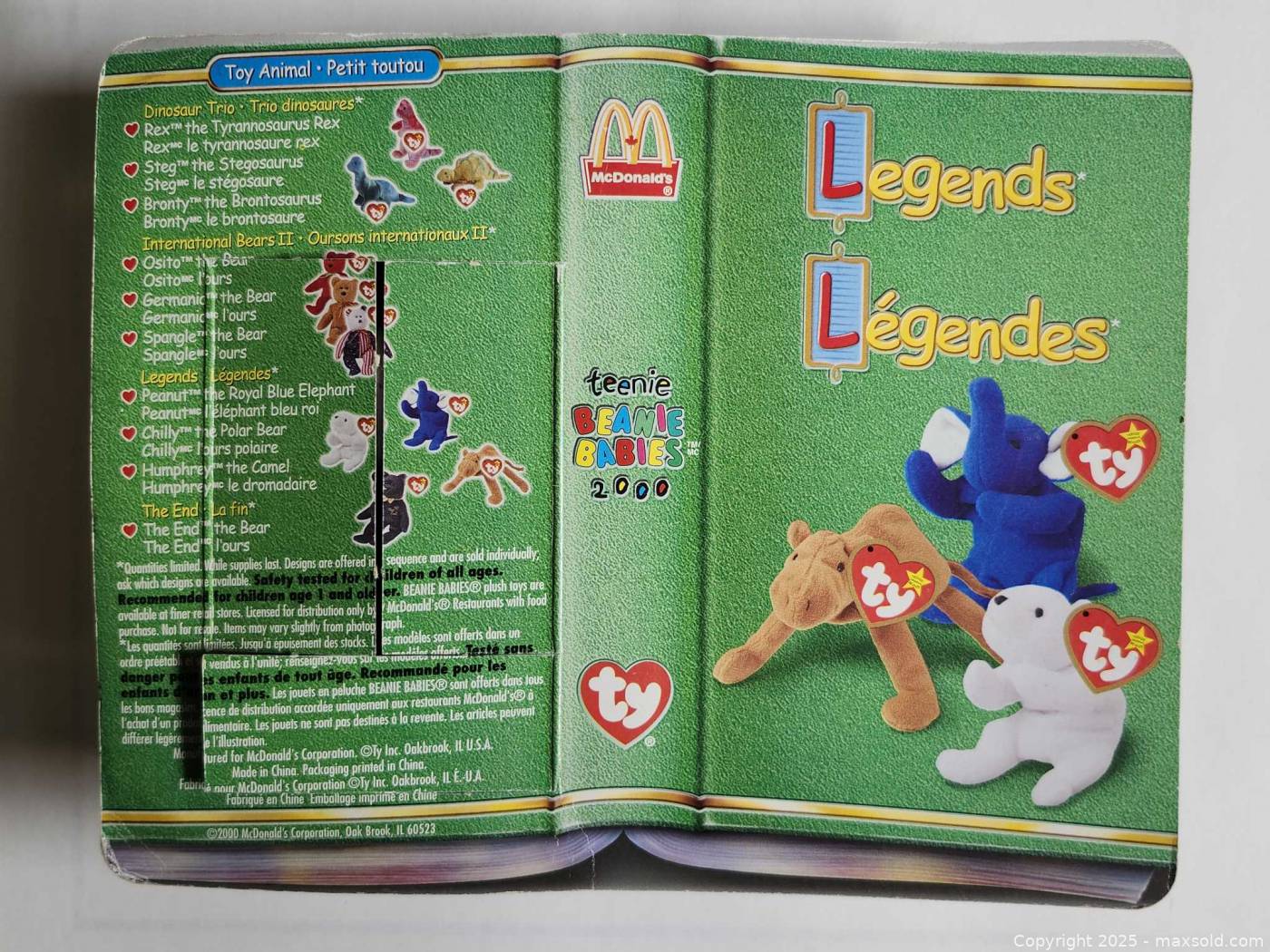 Ty Peanut the Royal Blue Elephant Teenie Beanie Baby 2000 | Maxsold