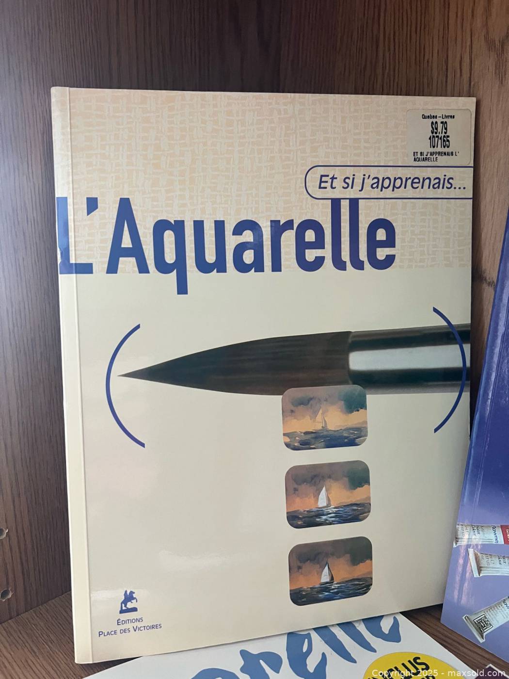 French-language watercolor art books | Maxsold