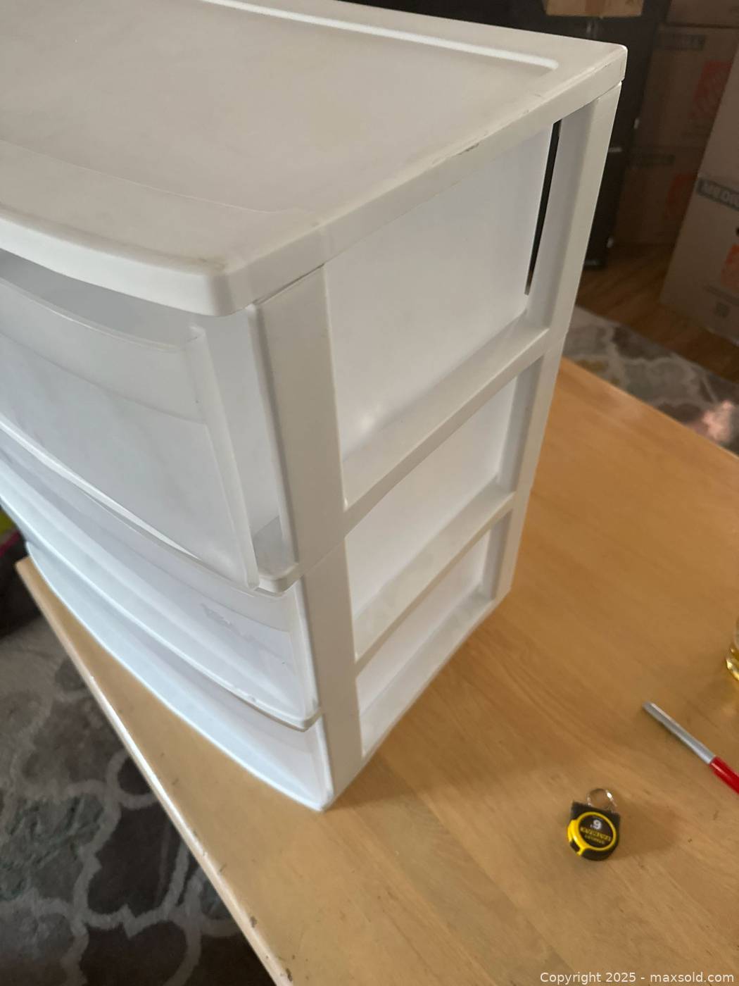 Sterilite 3-drawer plastic storage organizer | Maxsold
