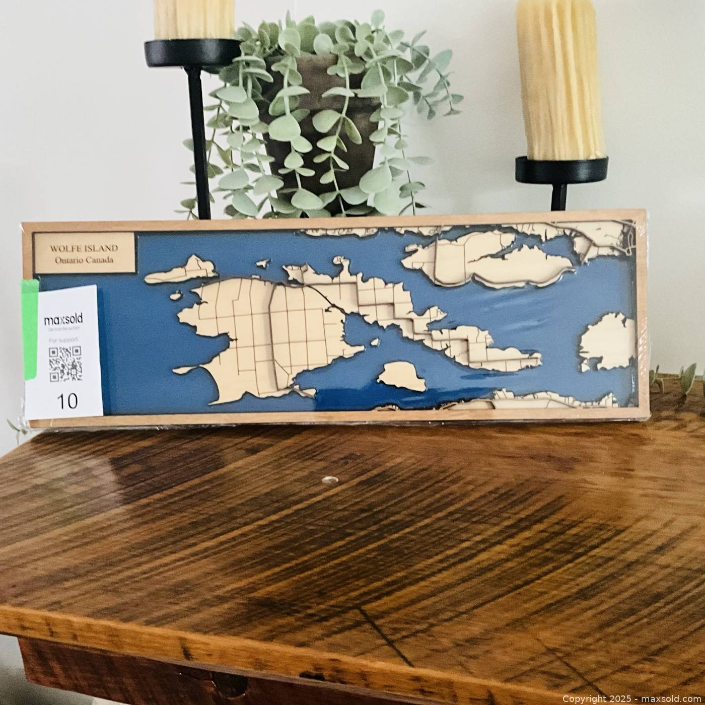 Layered Wooden Map of Wolfe Island | Maxsold