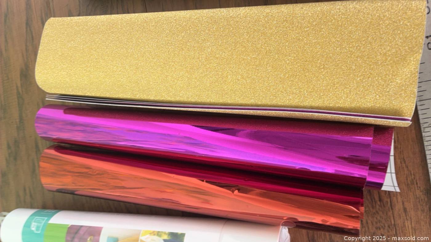Cricut and Joann Fabrics vinyl rolls & sheets | Maxsold